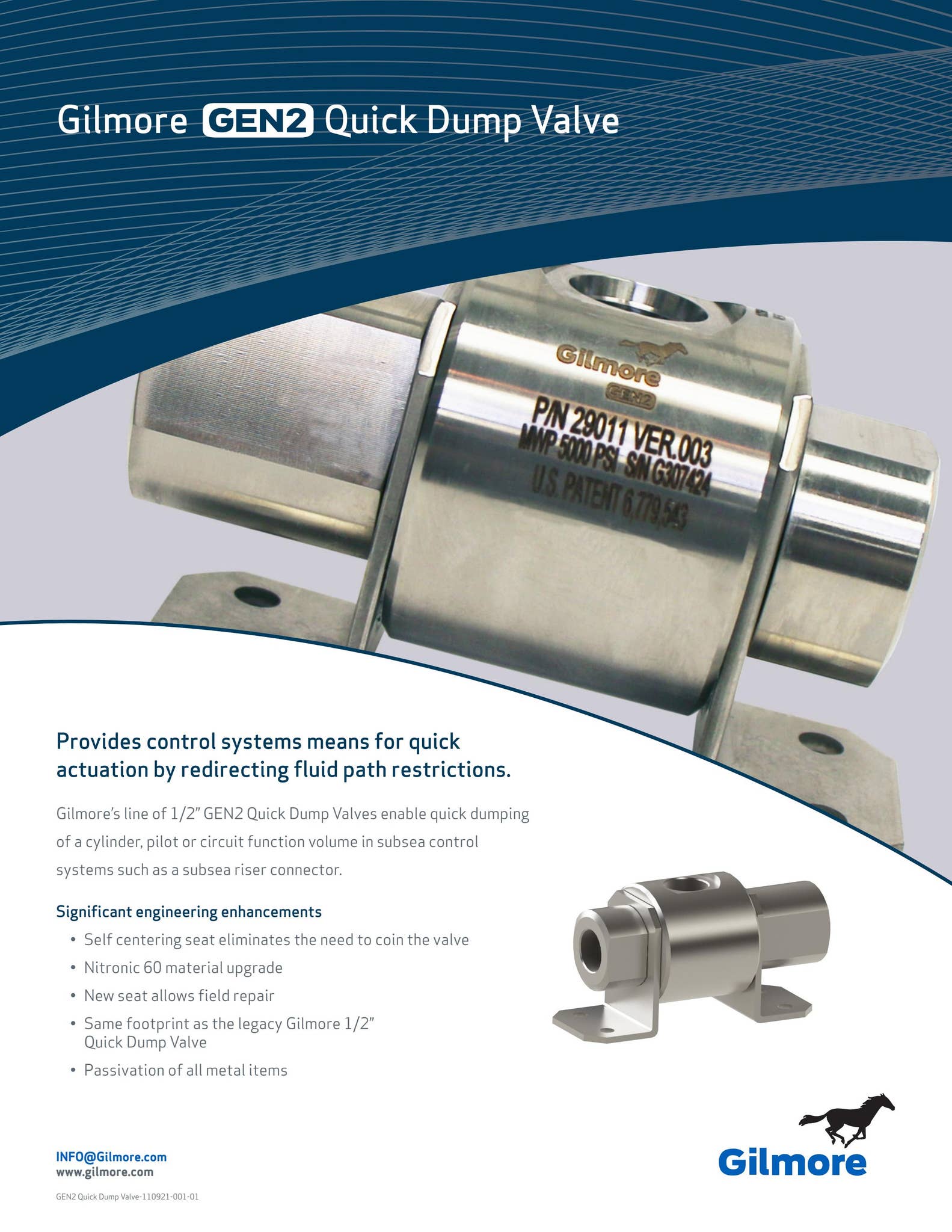 Gilmore GEN2 Quick Dump Valve Product Sheet by Gilmore - Issuu
