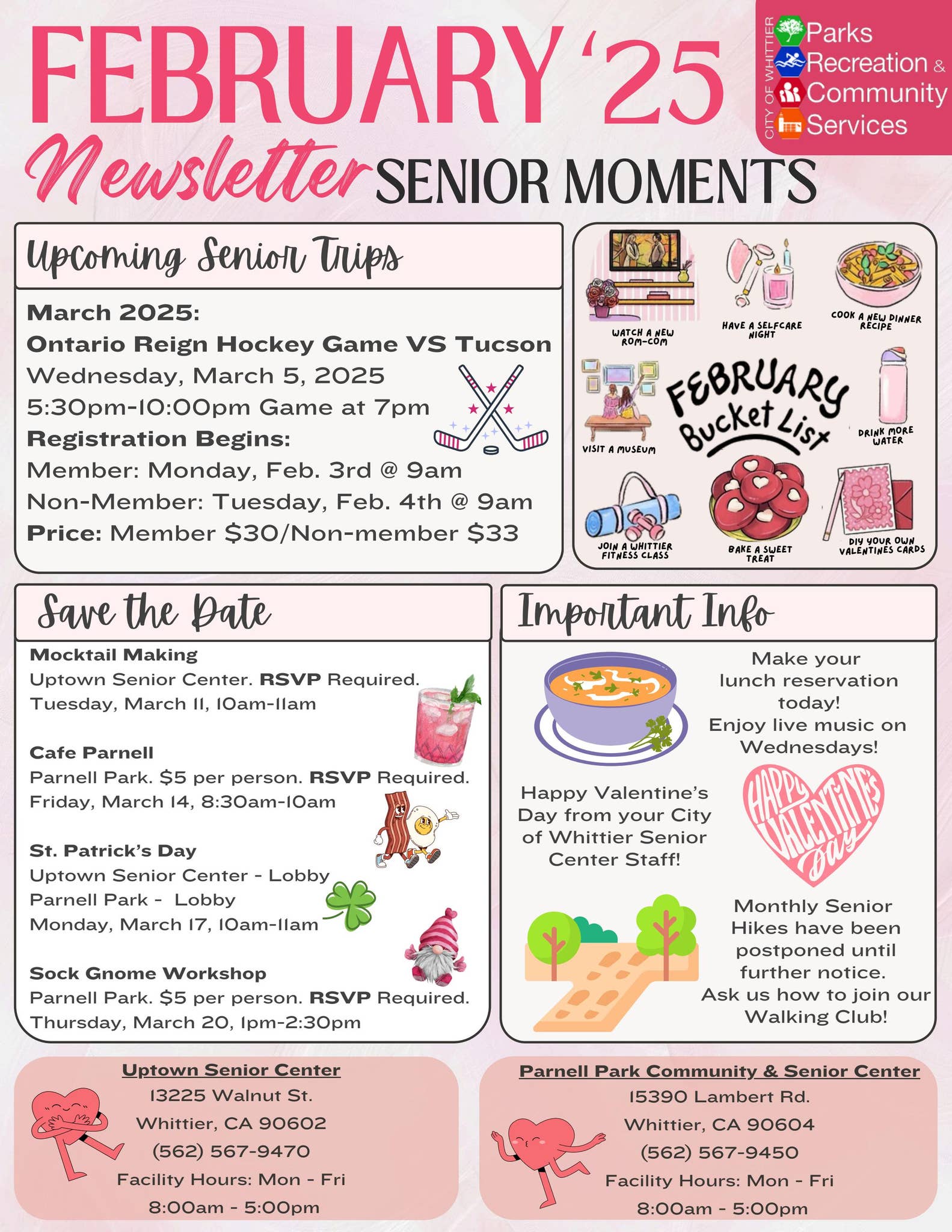 February Senior Newsletter 2025 by cityofwhittier - Issuu
