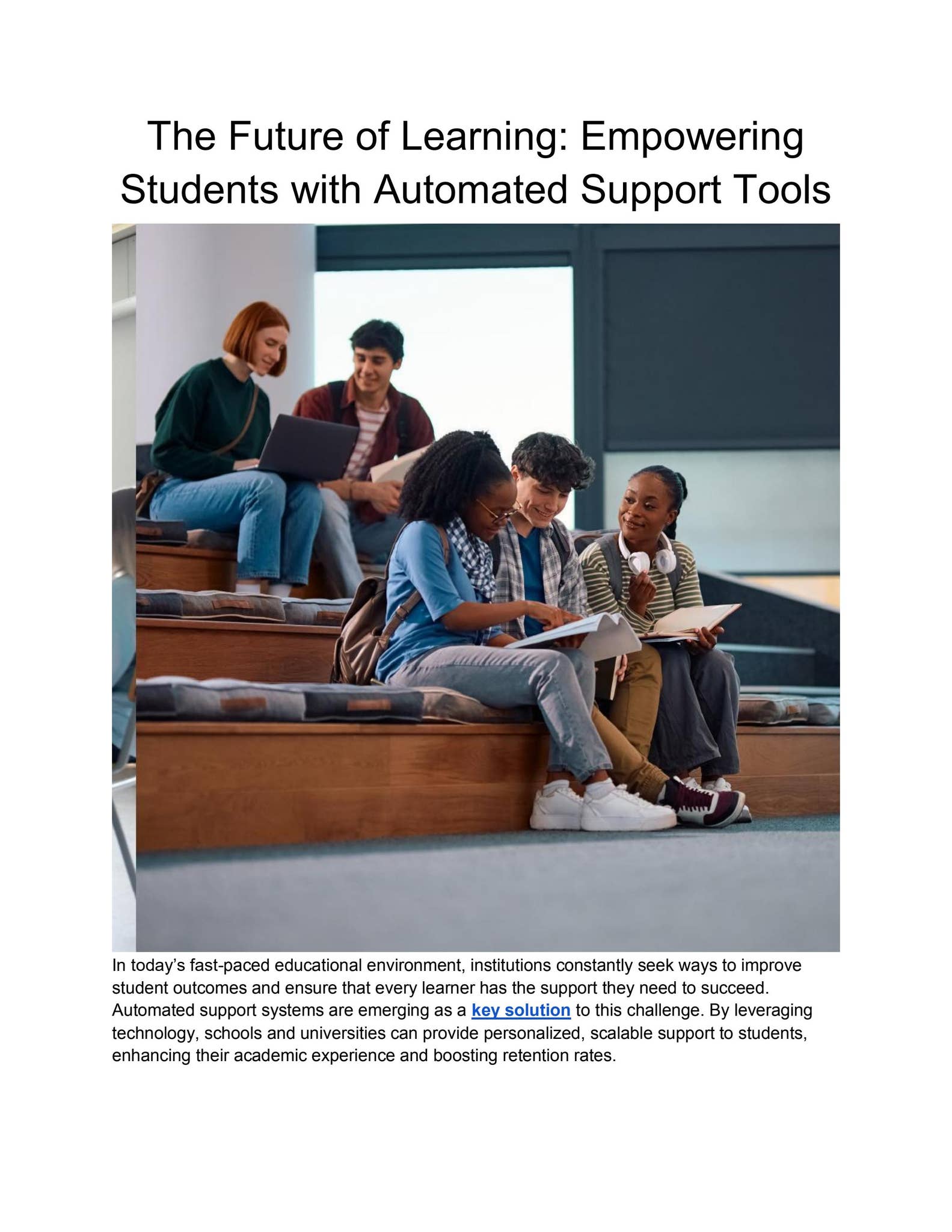 The Future of Learning_ Empowering Students with Automated Support ...