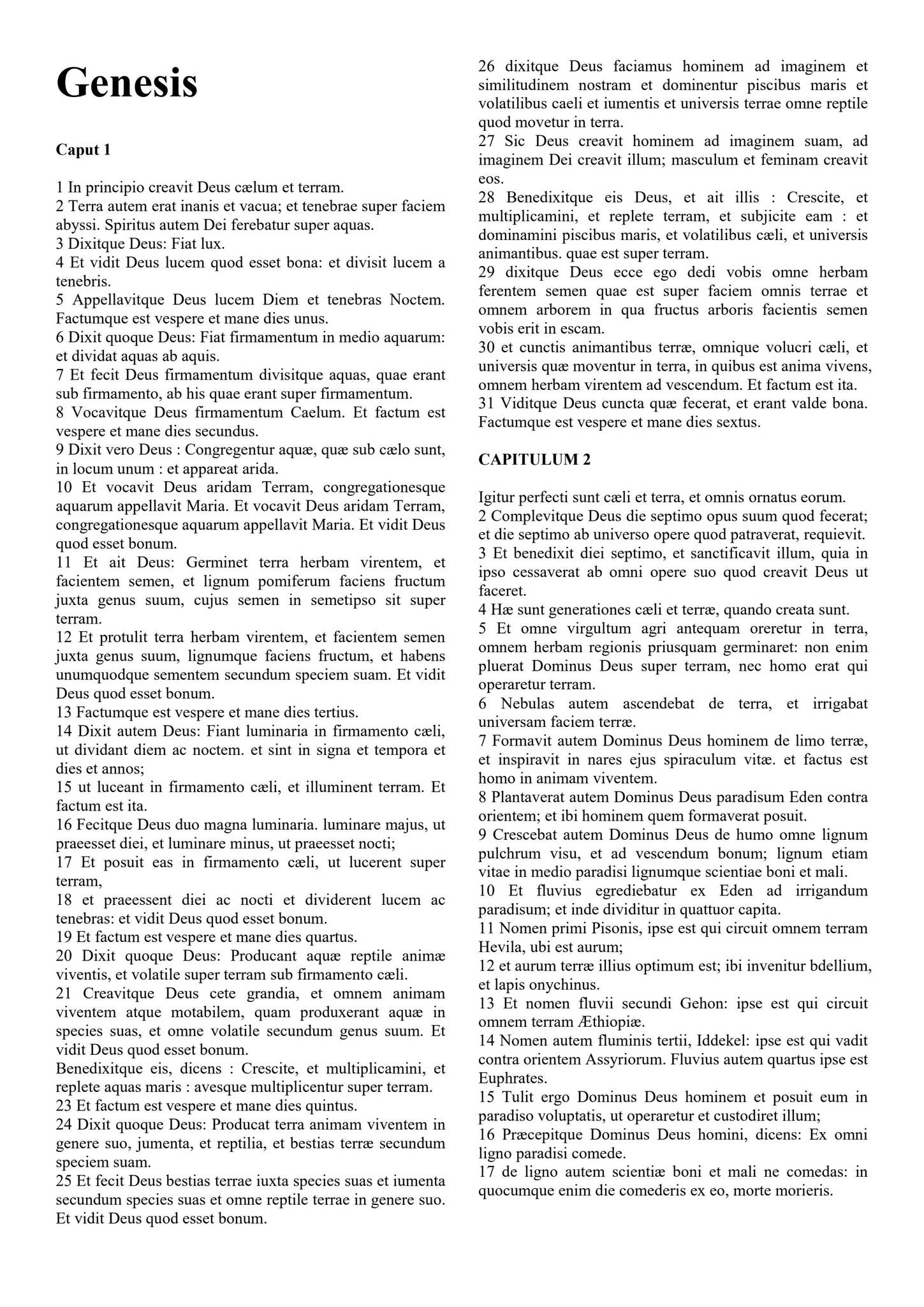 Latin - The Book of Genesis by Filipino Tracts and Literature Society ...