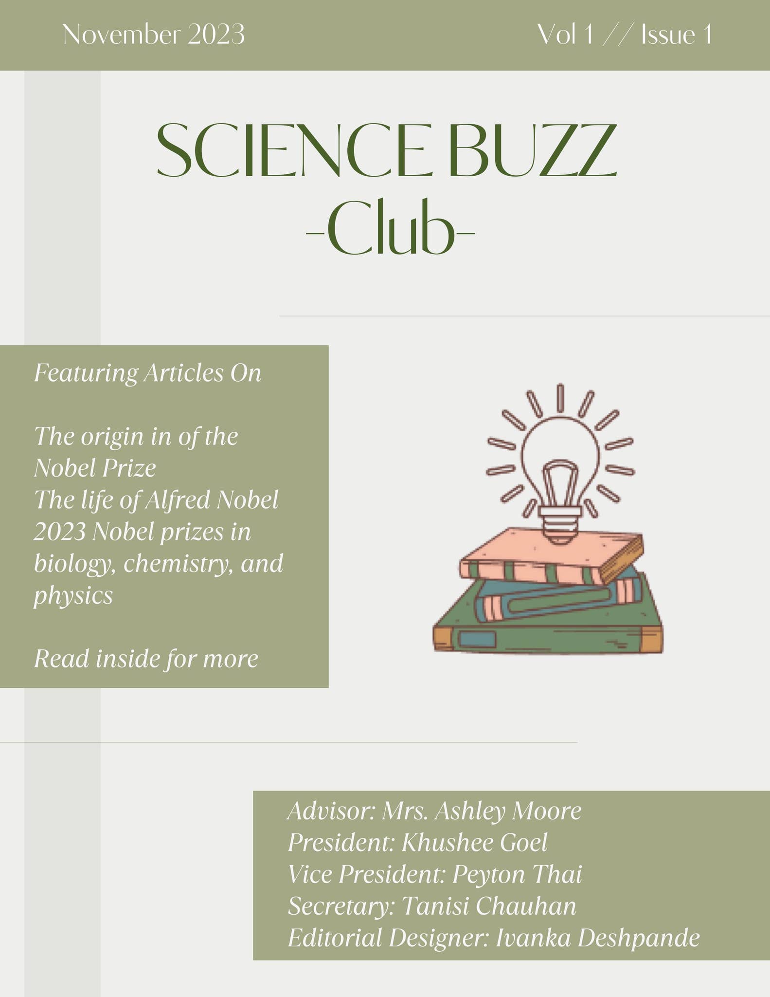 November 2023 Vol 1 // Issue 1 by Khushee Goel - Issuu