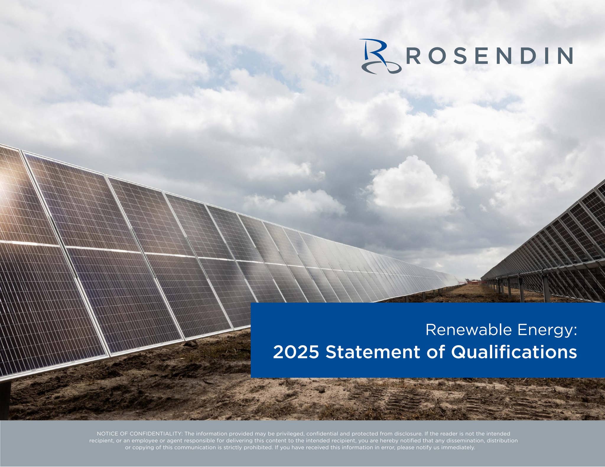 Rosendin Renewable Energy: 2025 Statement of Quantifications by ...