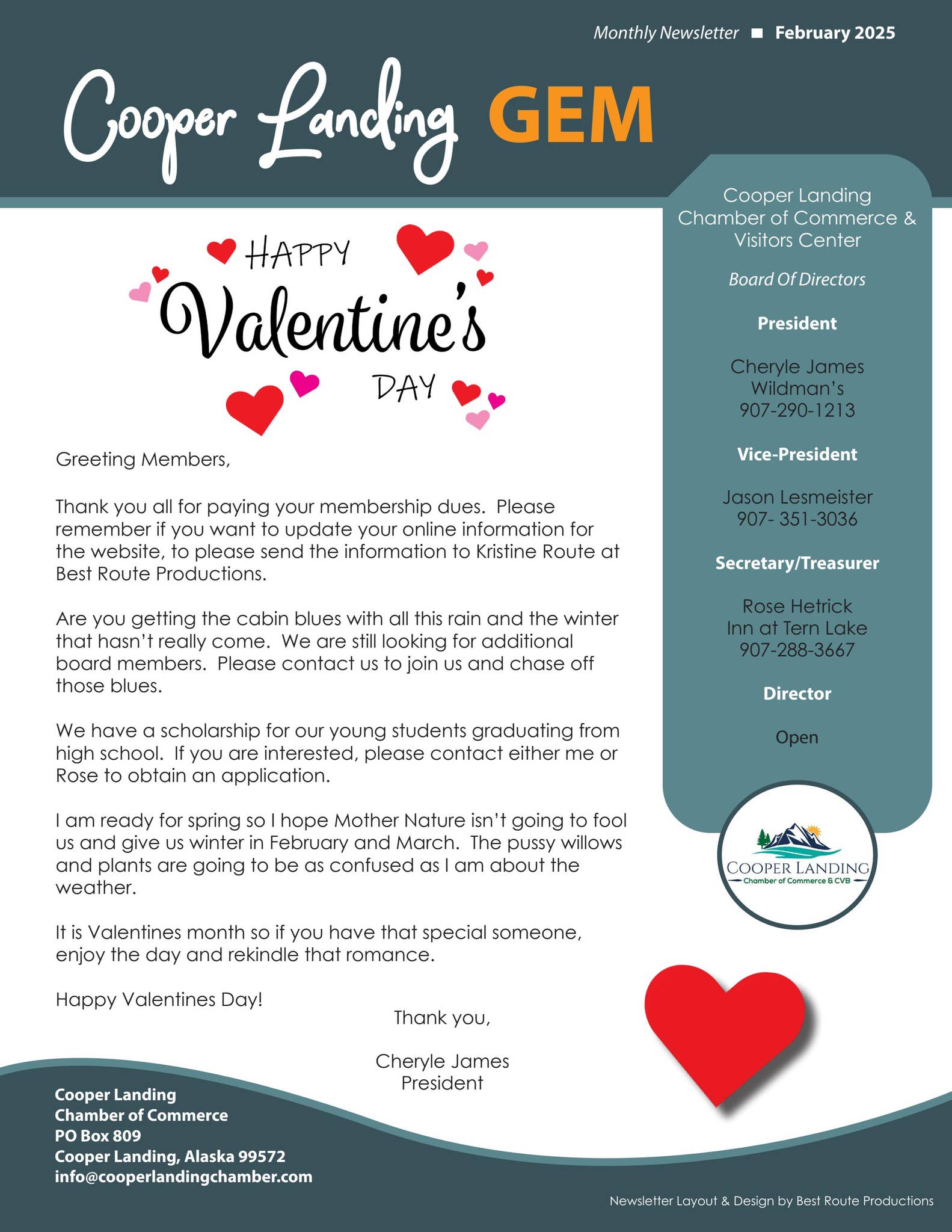 Cooper Landing Gem- February 2025 by Cooper Landing Chamber - Issuu