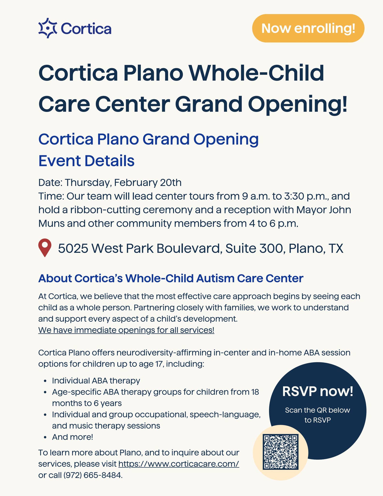 Cortica Plano Whole-Child Care Center Grand Opening by cortica - Issuu