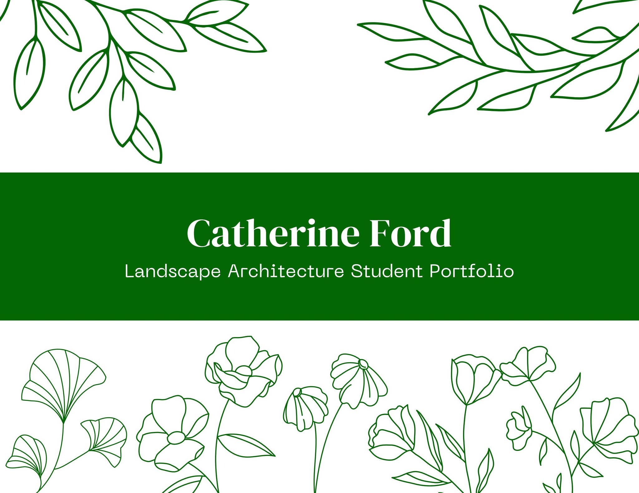 Catherine Ford Landscape Architecture Student Portfolio Fall 2024 by ...