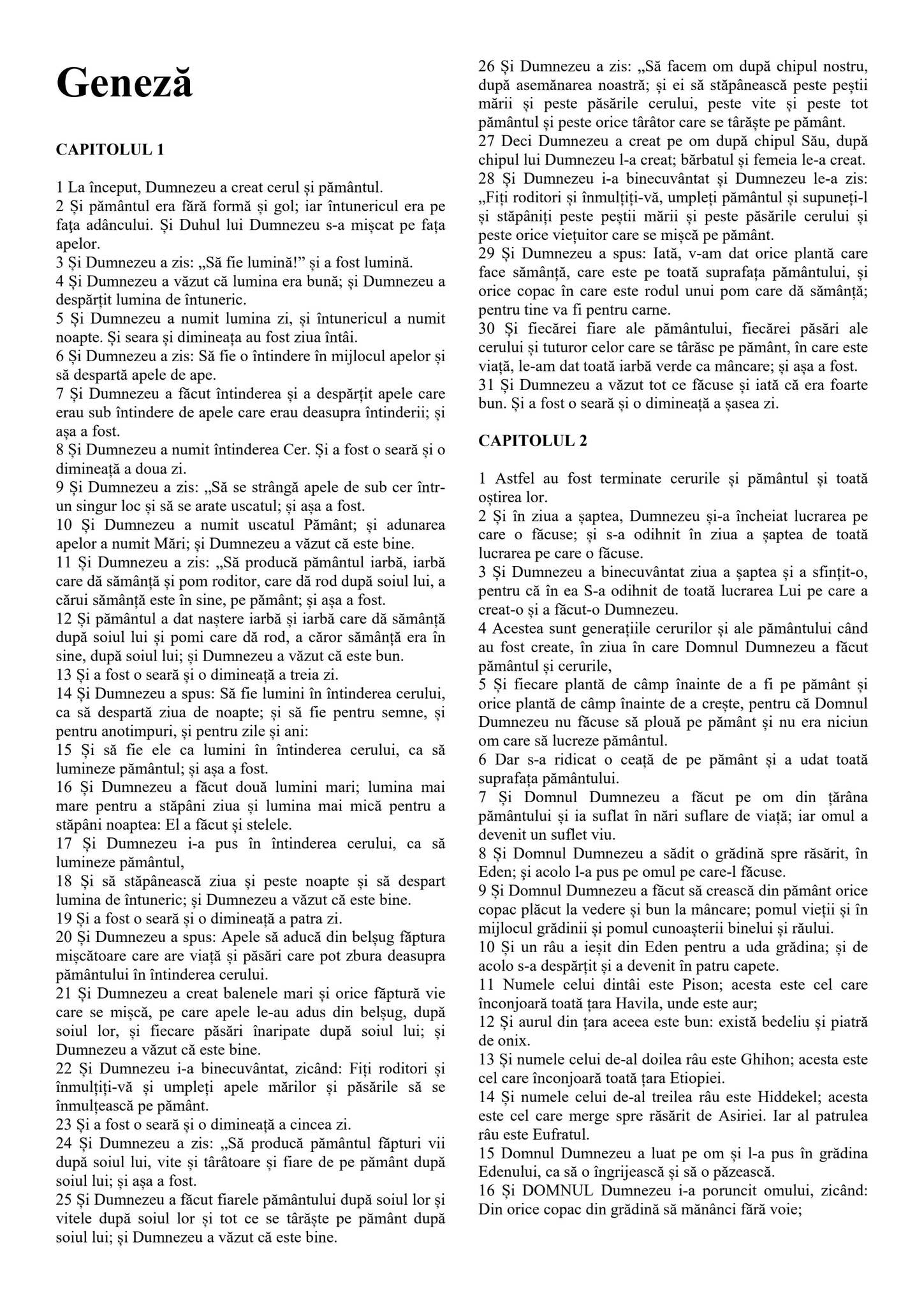 Romanian - The Book of Genesis by Filipino Tracts and Literature ...