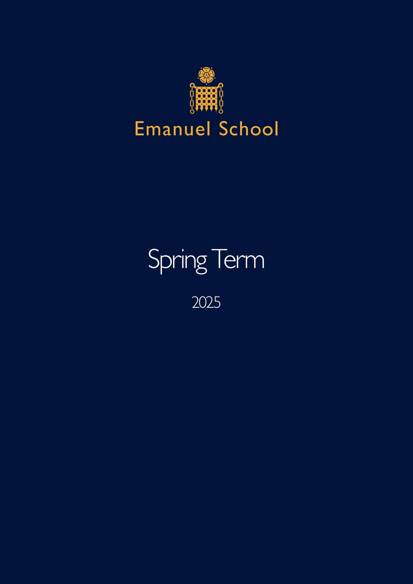 Spring term 2025 Booklet by Emanuel School - Issuu