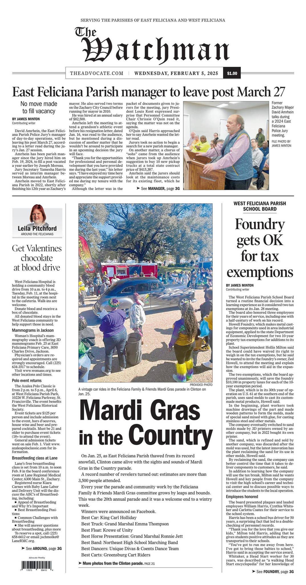 The Watchman 02-05-2025 by The Advocate - Issuu