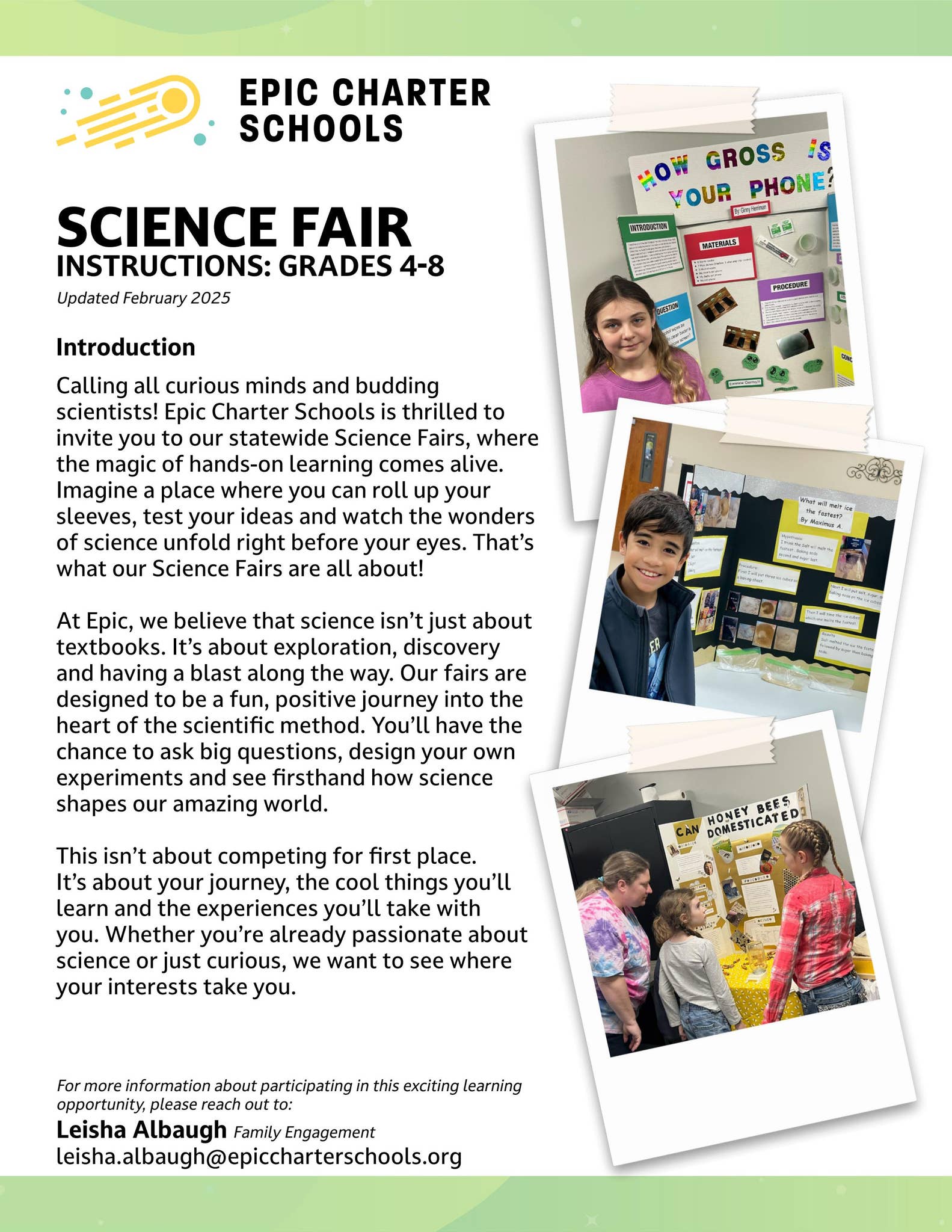 Epic Charter Schools - Science Fair - Grades 4-8 by Epic Publications ...