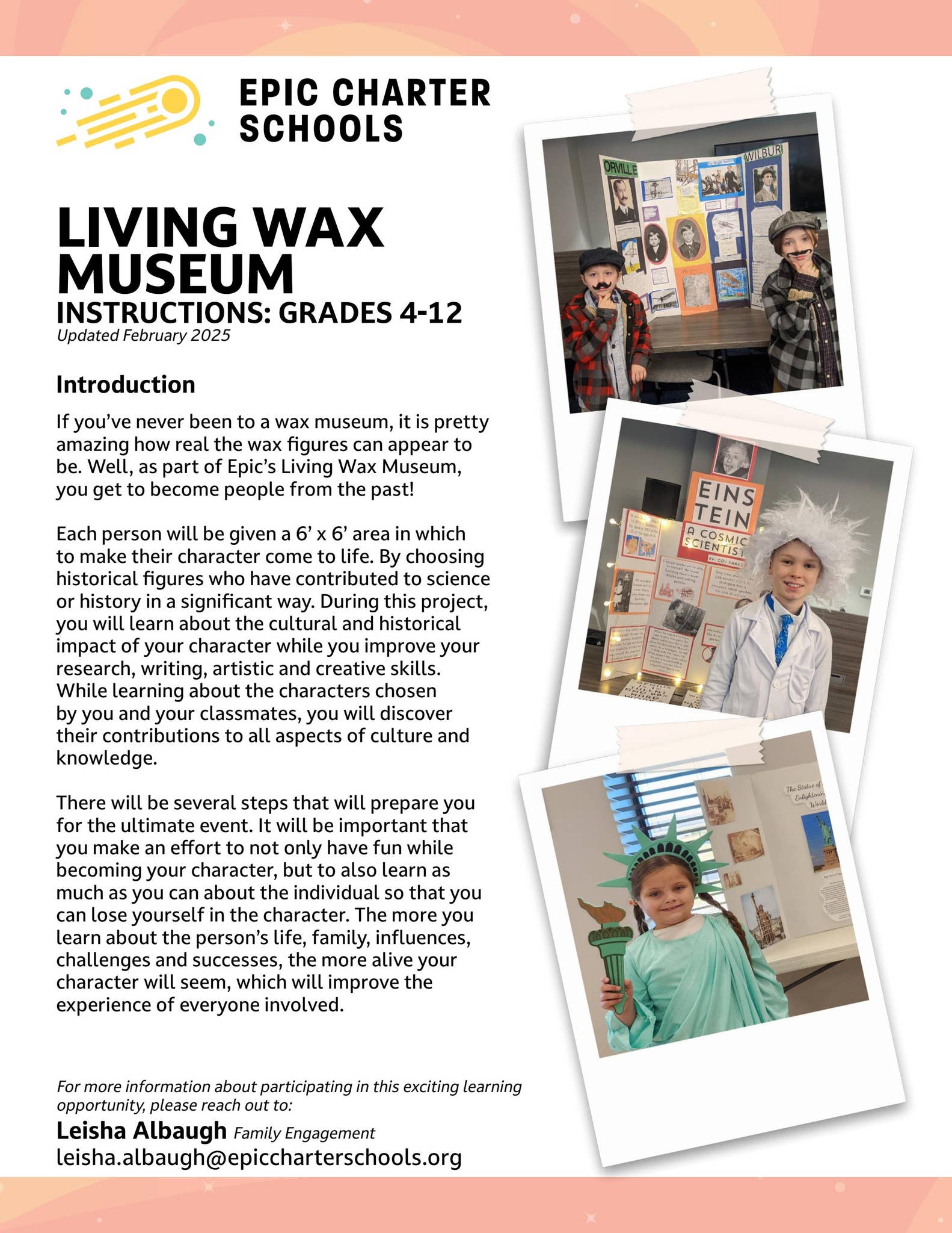 Epic Charter Schools - Living Wax Museum - Grades 4-8 by Epic ...