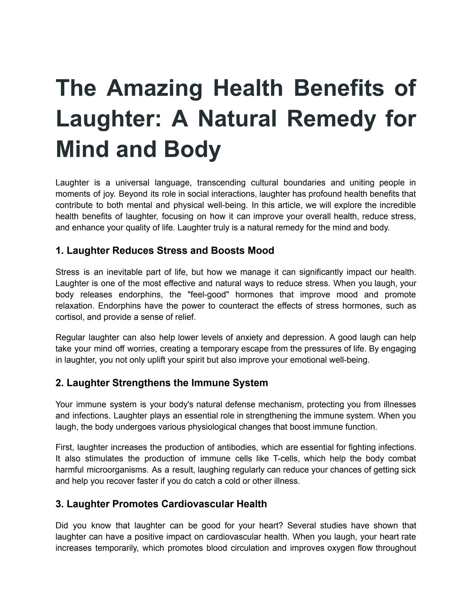 The Amazing Health Benefits of Laughter_ A Natural Remedy for Mind and ...