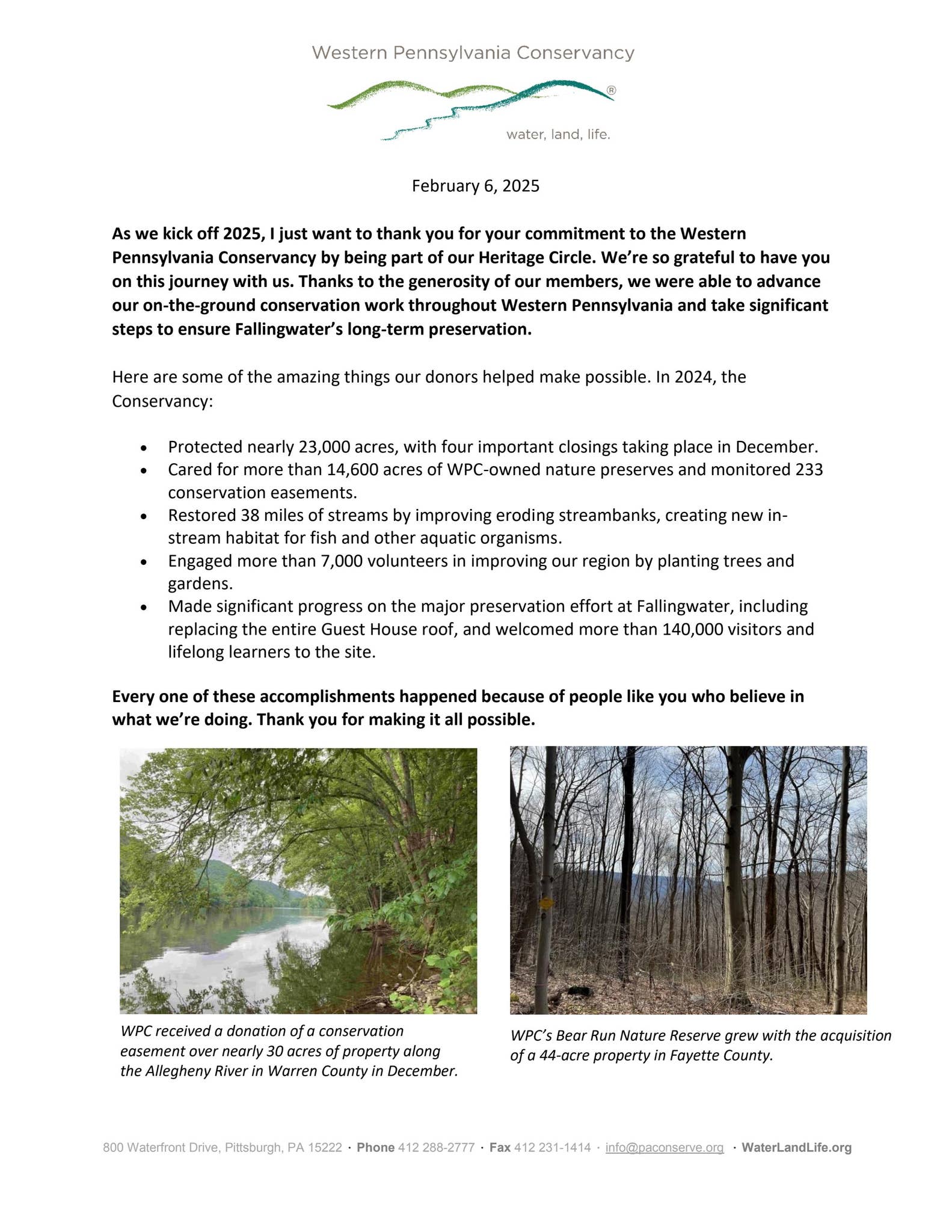 WPC 2025 Update_Heritage Circle by Western Pennsylvania Conservancy - Issuu