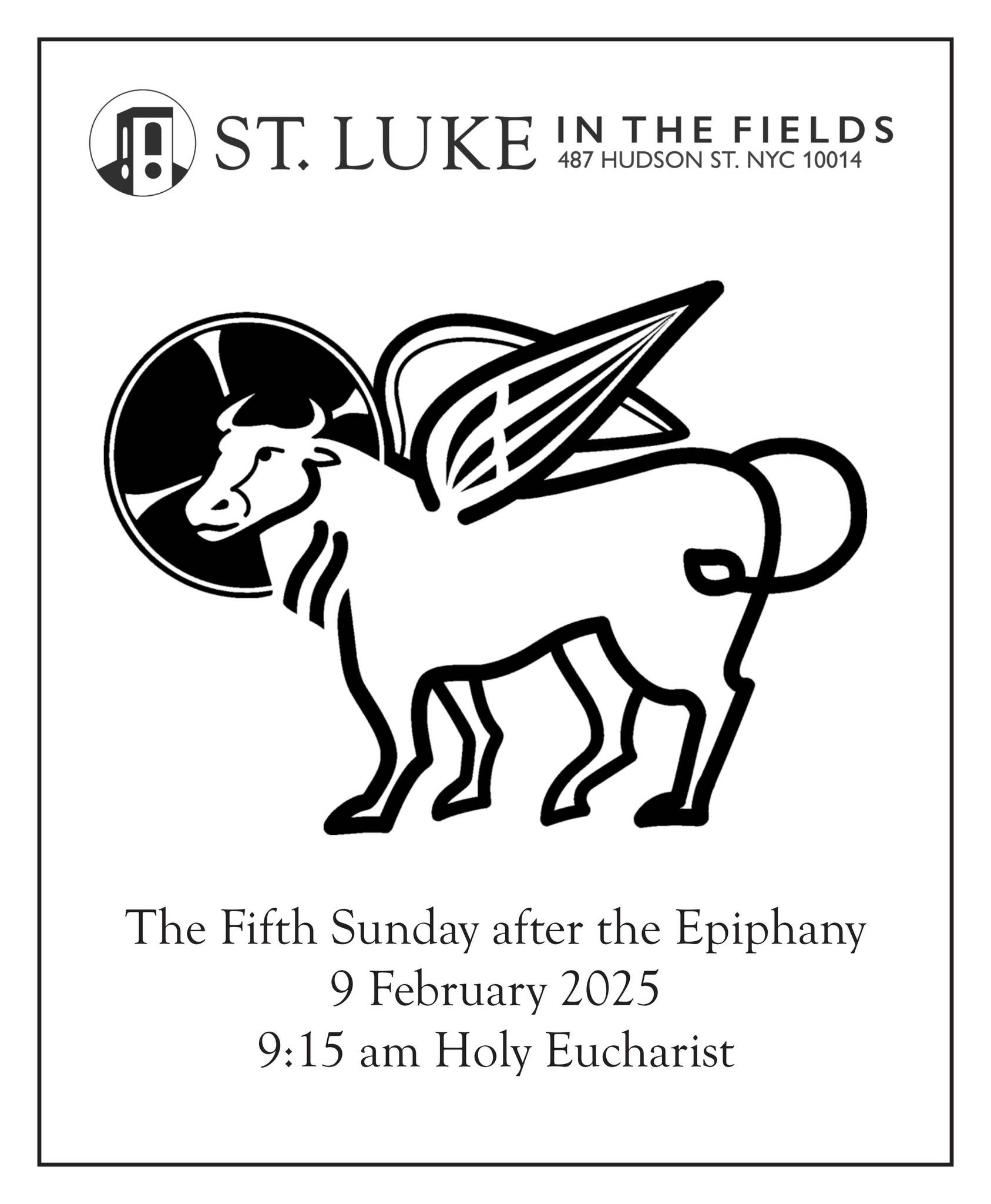 The Fifth Sunday after Epiphany 9:15 | 2025 by stlukeinthefields - Issuu