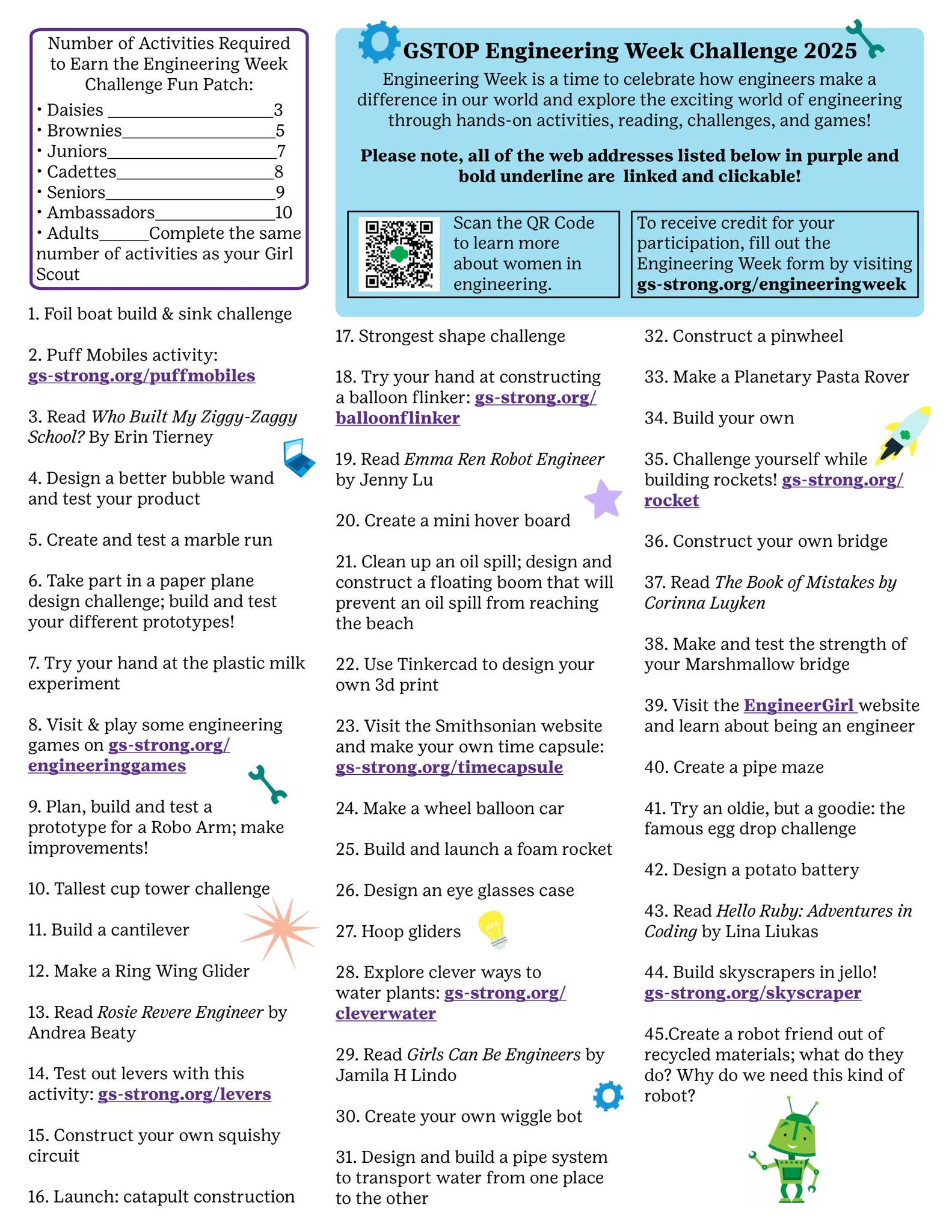 Engineering Week Challenge 2025 by Girl Scouts of Texas Oklahoma Plains ...