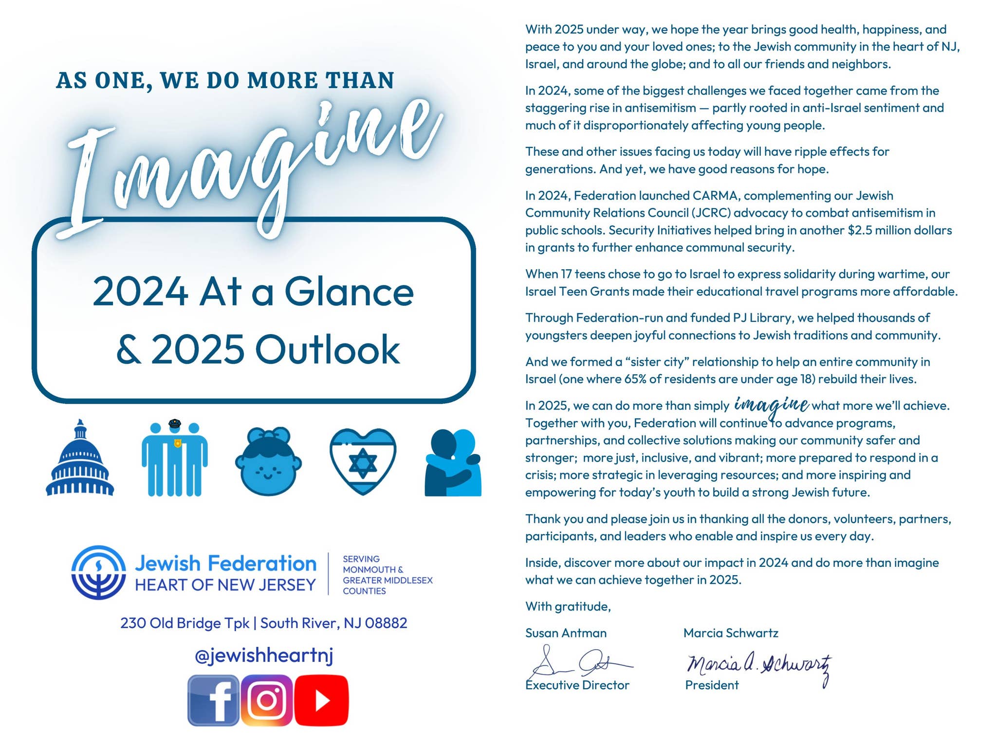 Jewish Federation Heart of NJ 2024 At A Glance & 2025 Outlook by Jewish ...