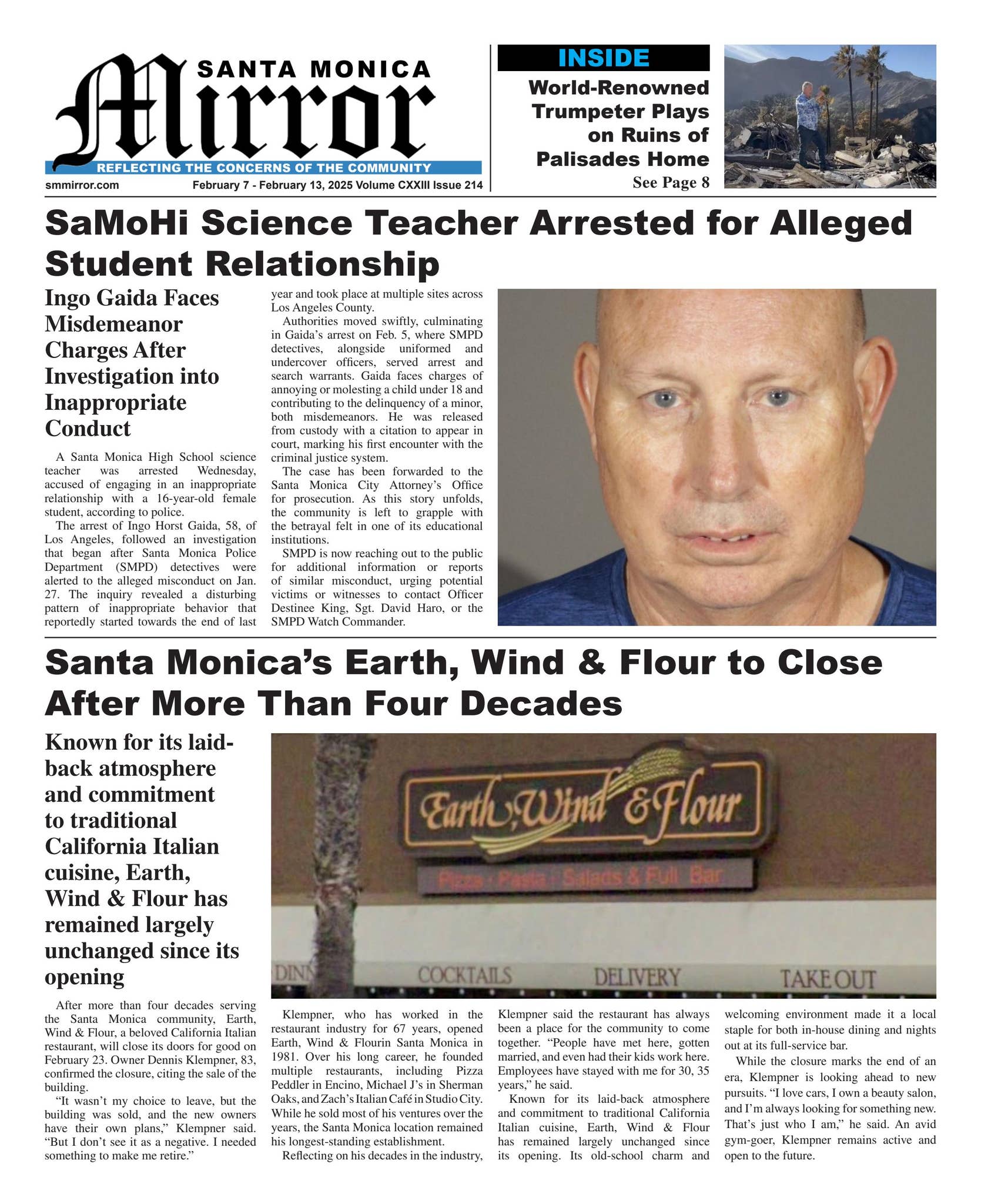 Santa Monica Mirror: Feb 07 - Feb 13, 2025 by Mirror Media Group/ Modoc ...