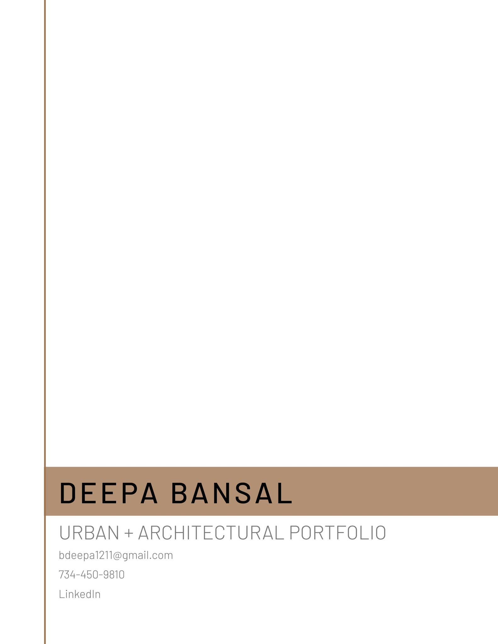 Urban + Architectural Portfolio by Deepa Bansal - Issuu