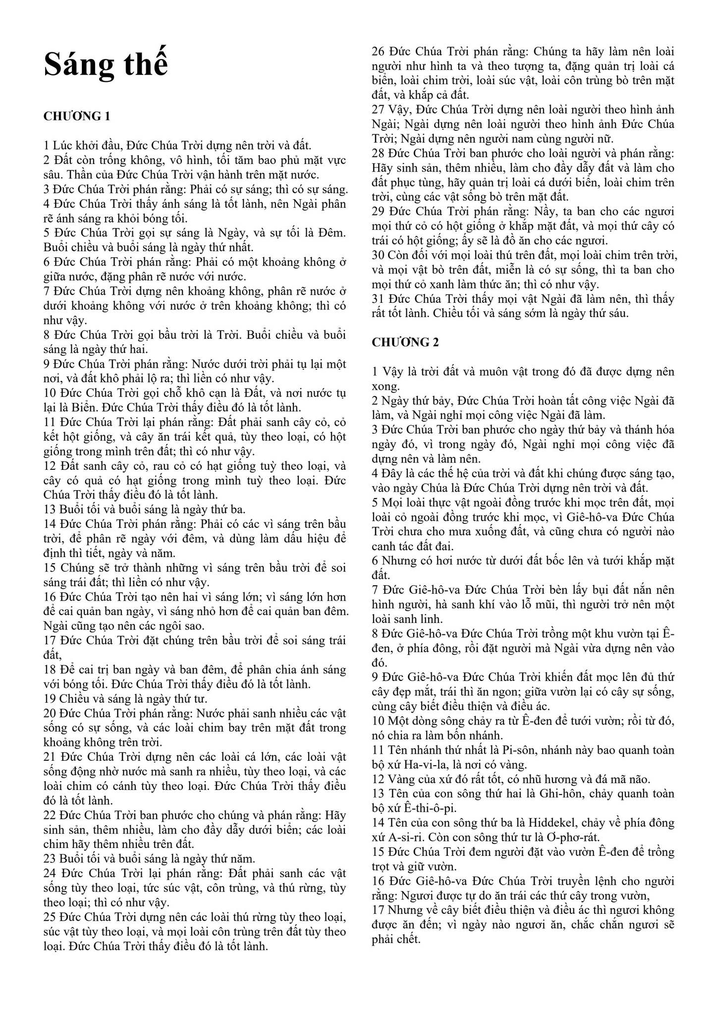 Vietnamese - The Book of Genesis by Filipino Tracts and Literature ...