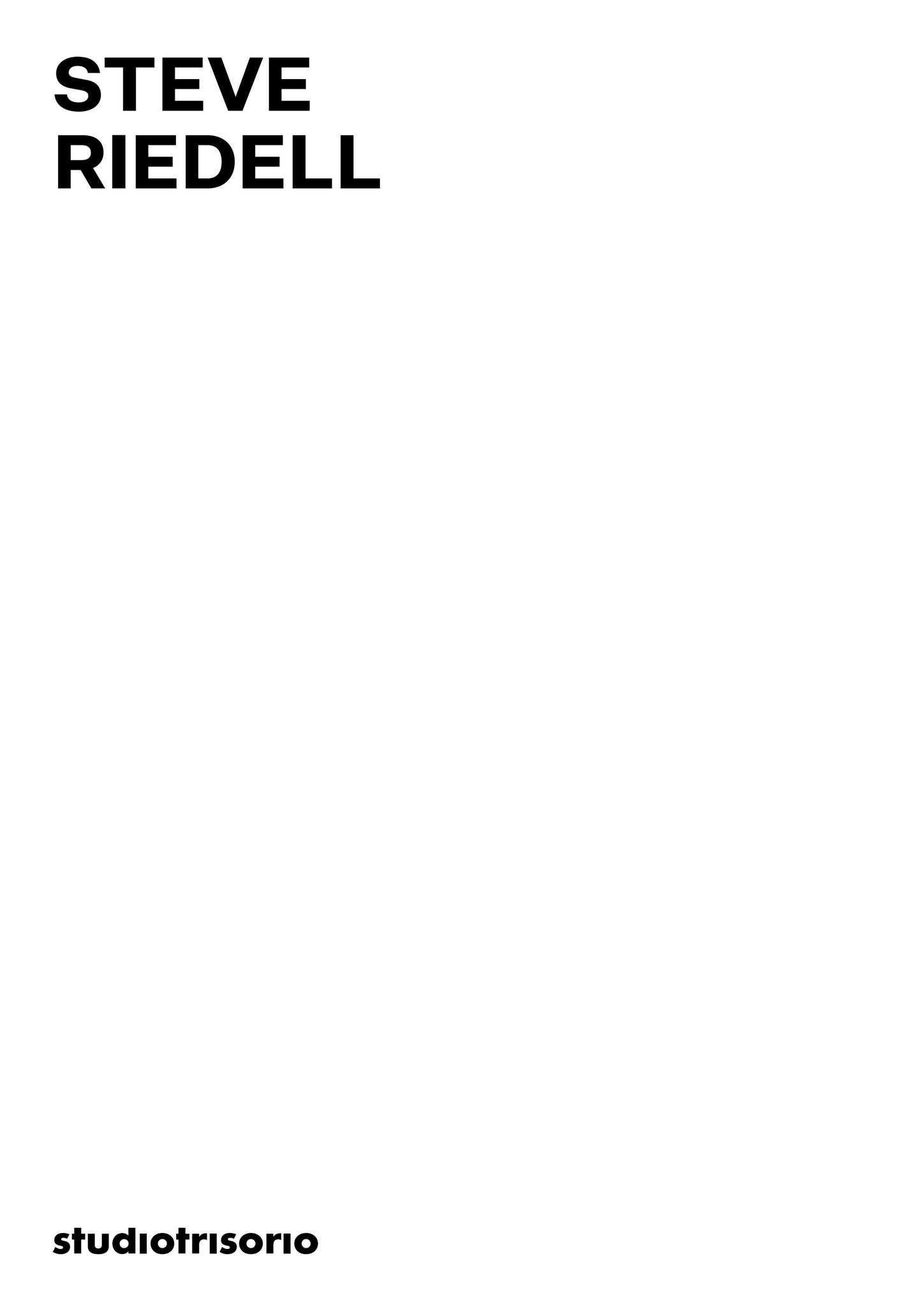 Booklet Steve Riedell by Studio Trisorio - Issuu