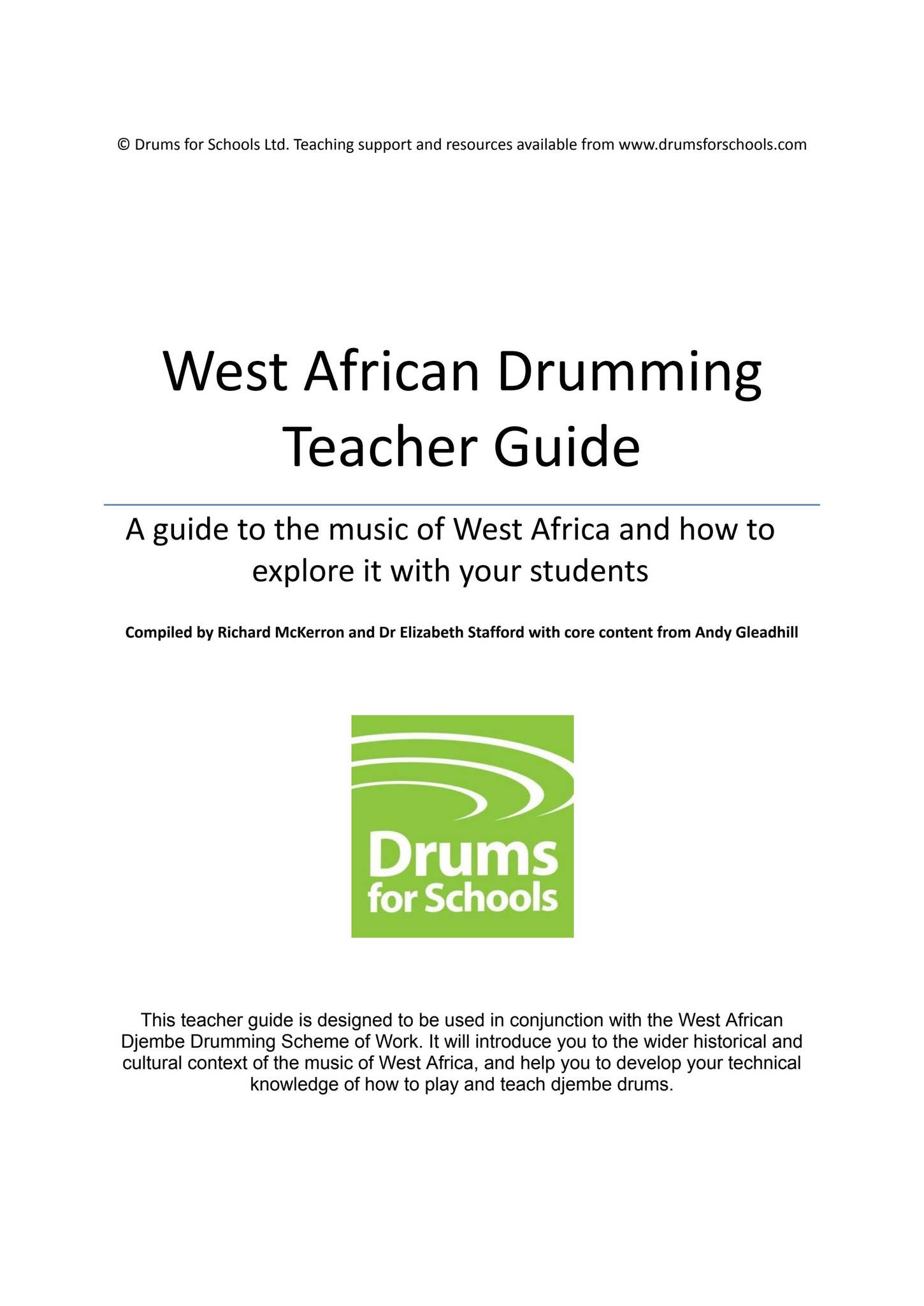 West African Drumming - Teacher Guide by Drums for Schools - Issuu