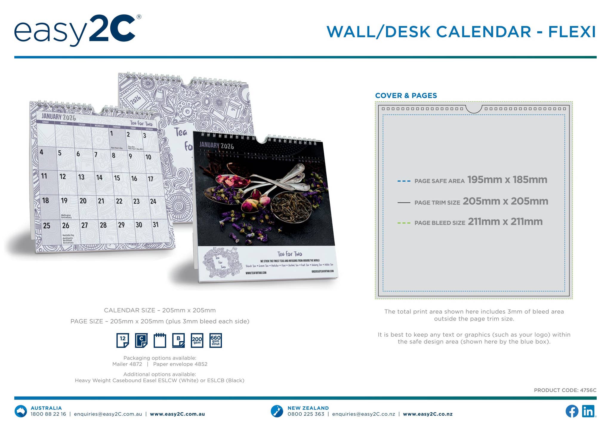 Wall/desk calendar - flexi - TT by easy2c - Issuu