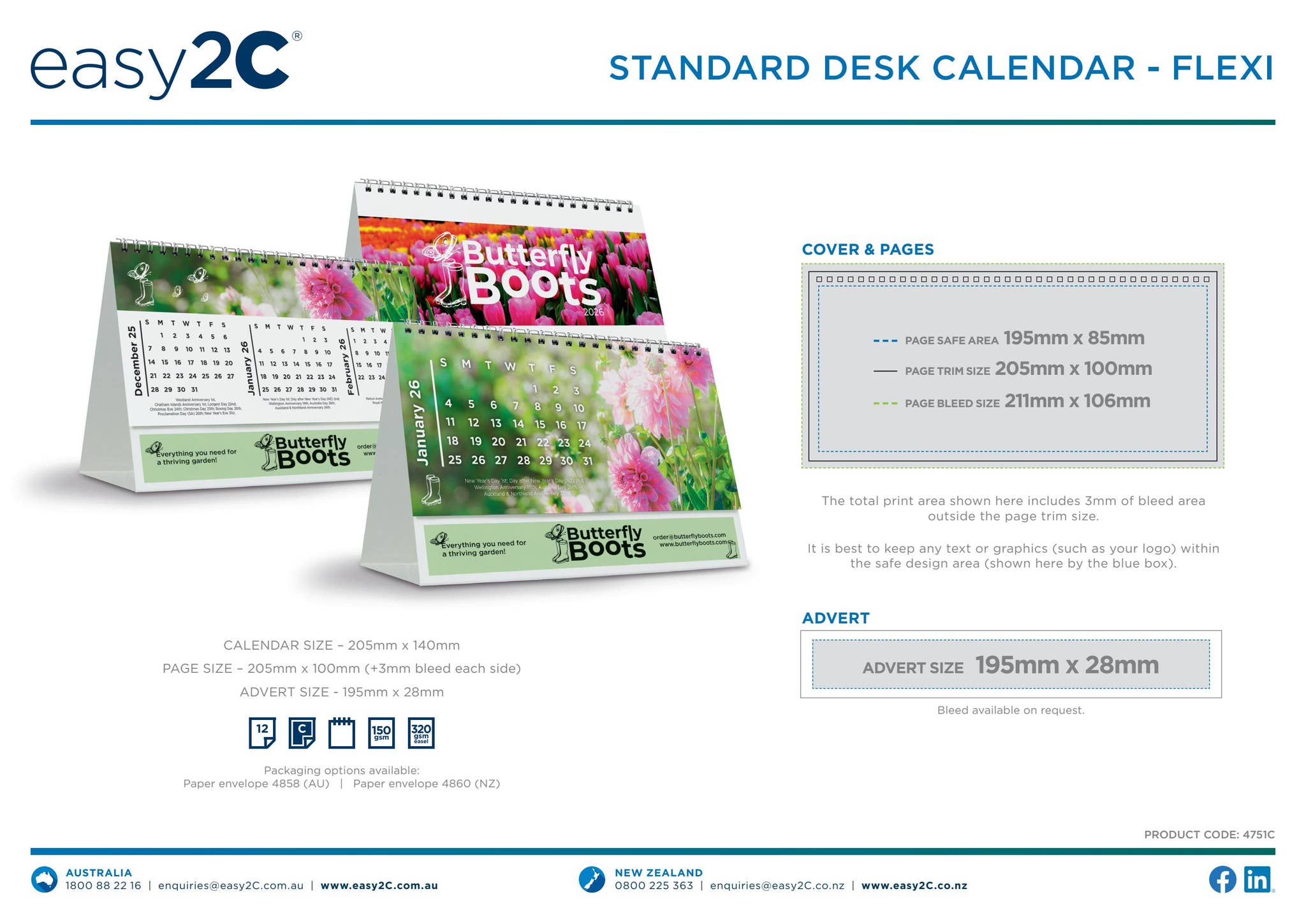 Standard desk calendar - flexi - TT by easy2c - Issuu