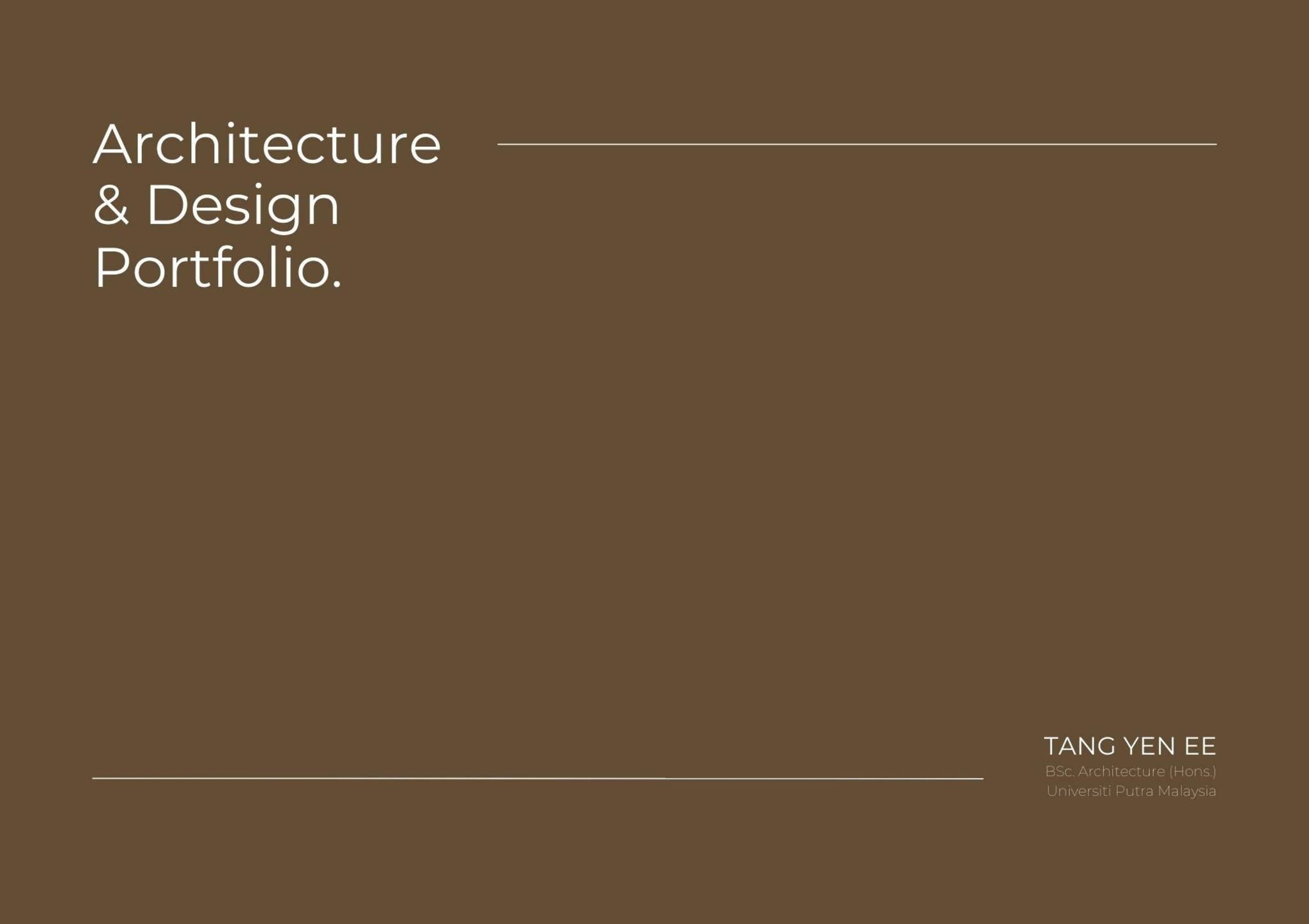 TANG YEN EE PORTFOLIO 2022-2025 by Yen Ee Tang - Issuu