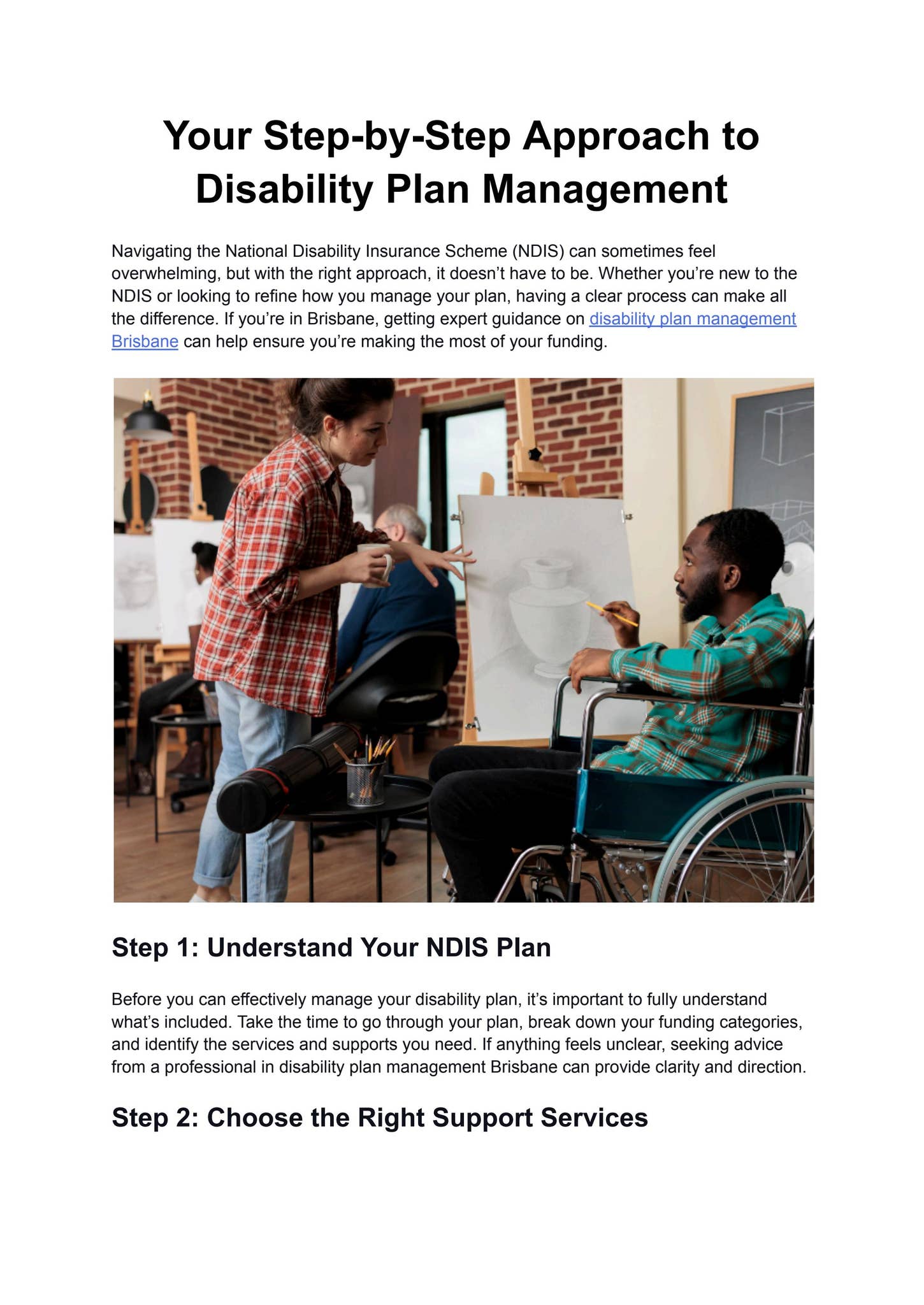 Your Step-by-Step Approach to Disability Plan Management by Victoria ...