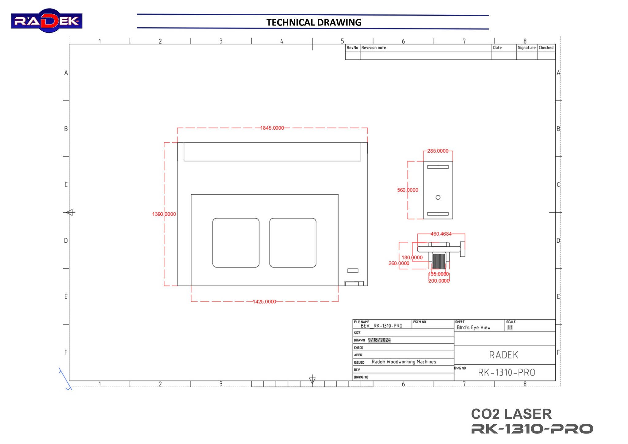 CO2 LASER (RK-1310-PRO) - TECHNICAL DRAW AND ELECTRICAL INSTALLATION ...