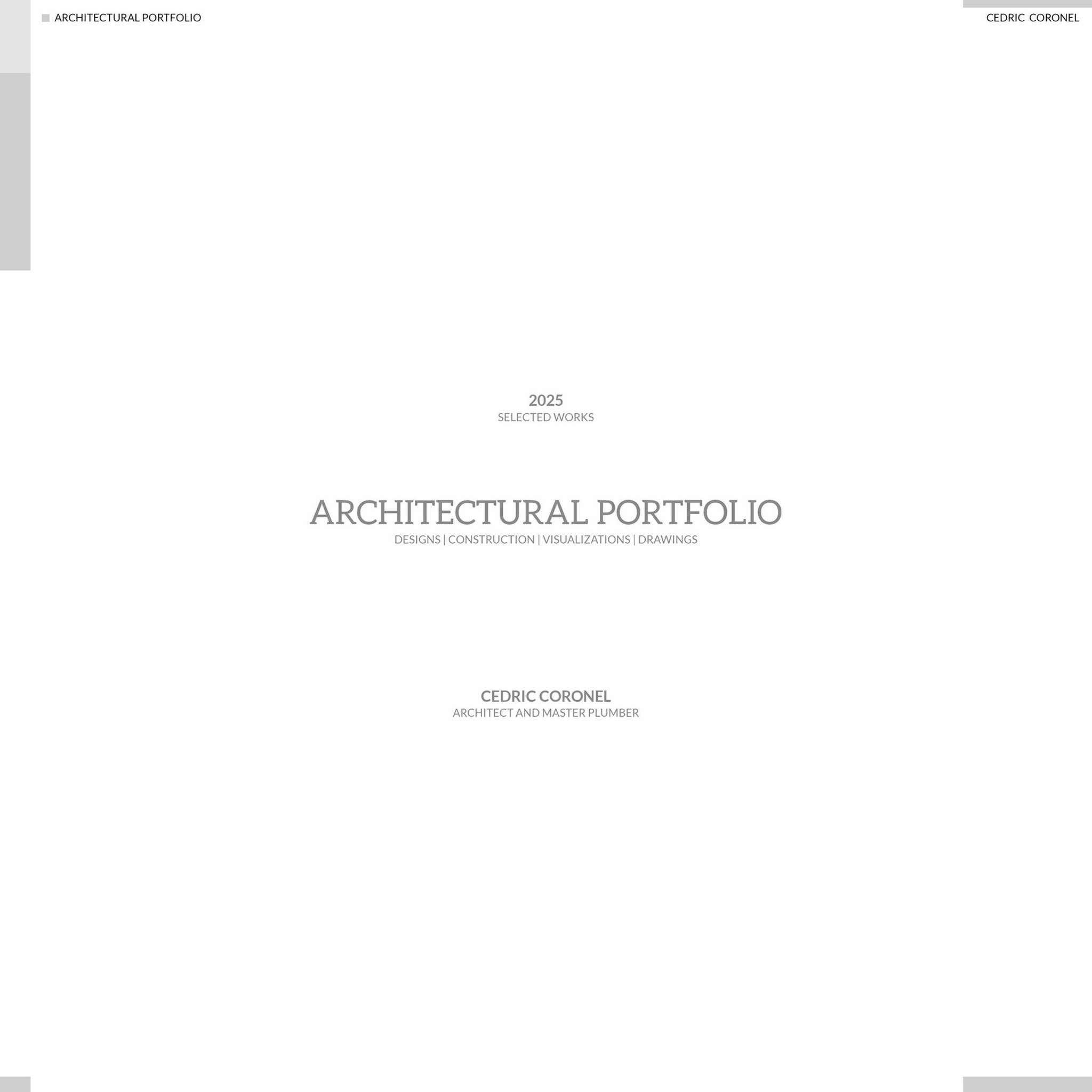 2025 Architectural Portfolio of Cedric Coronel by Cedric Coronel - Issuu