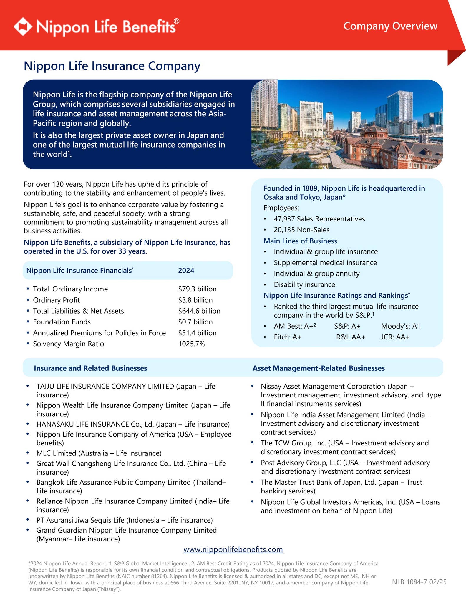 Nippon Life Company Overview by Nippon Life Benefits - Issuu