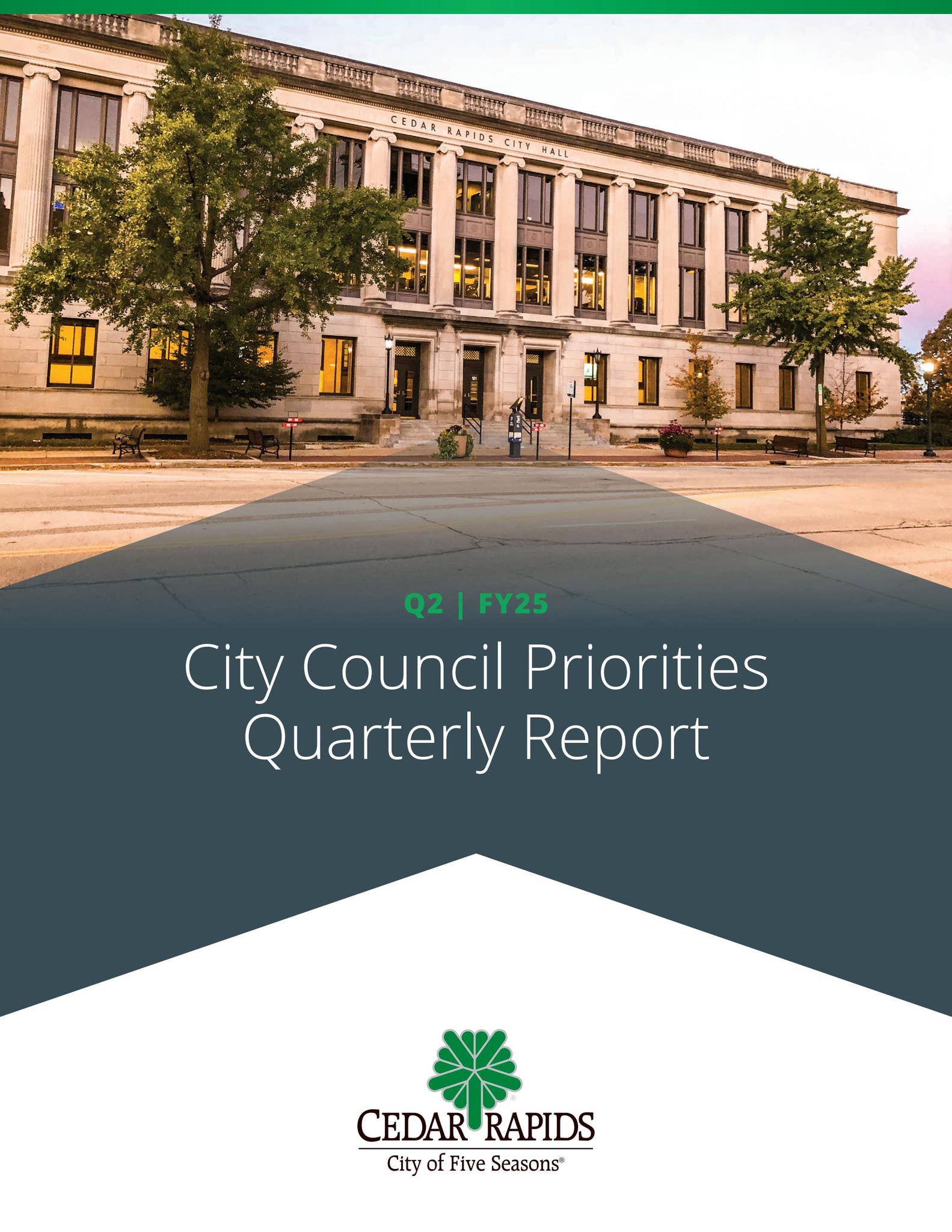 Q2 | FY25 City Council Priorities Report by City of Cedar Rapids - Issuu