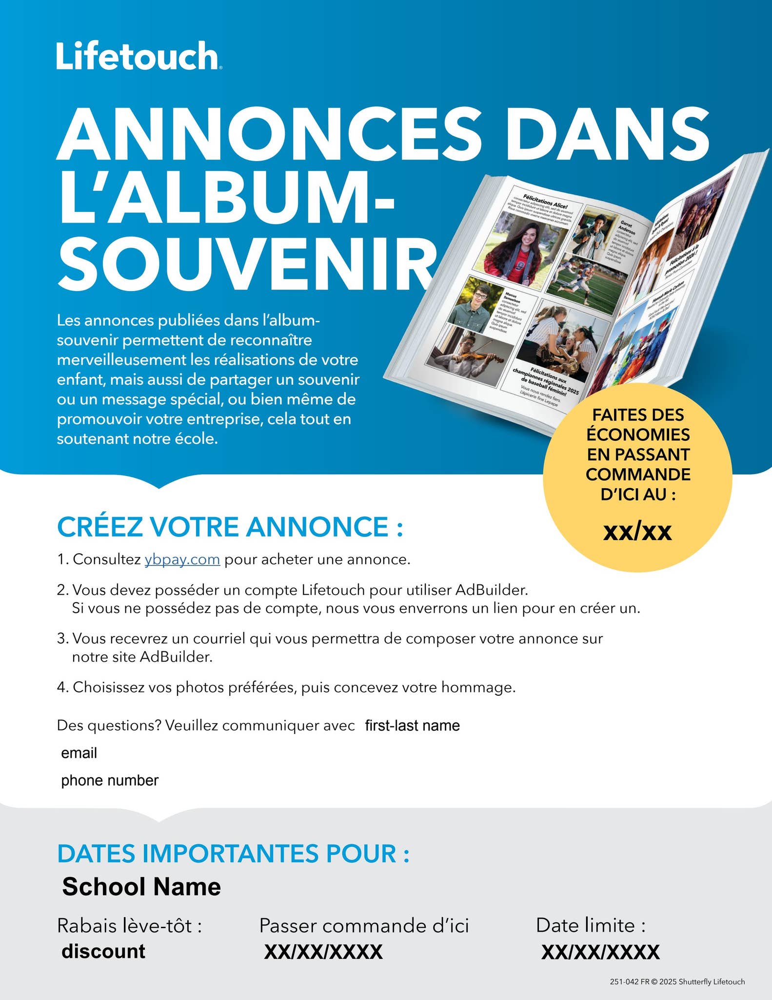 Ads Flyer French Early Bird by Lifetouch - Issuu