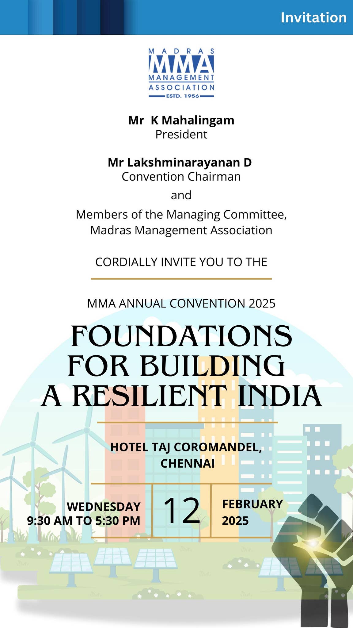MMA Annual Convention 2025 - invitation by Madras Management ...