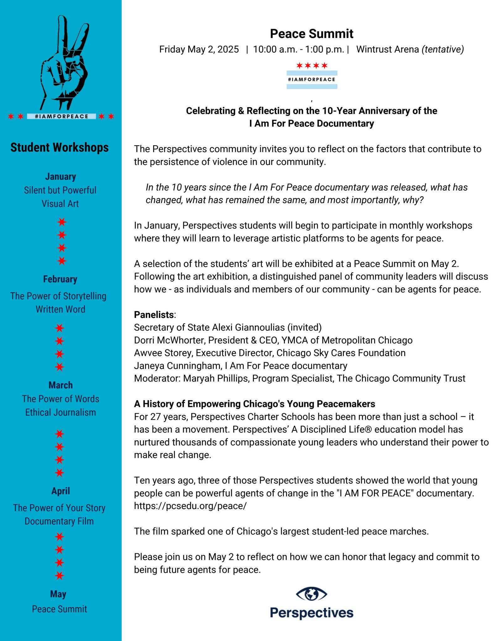 External One Pager of FY25 Peace Summit (1) by Perspectives Charter ...