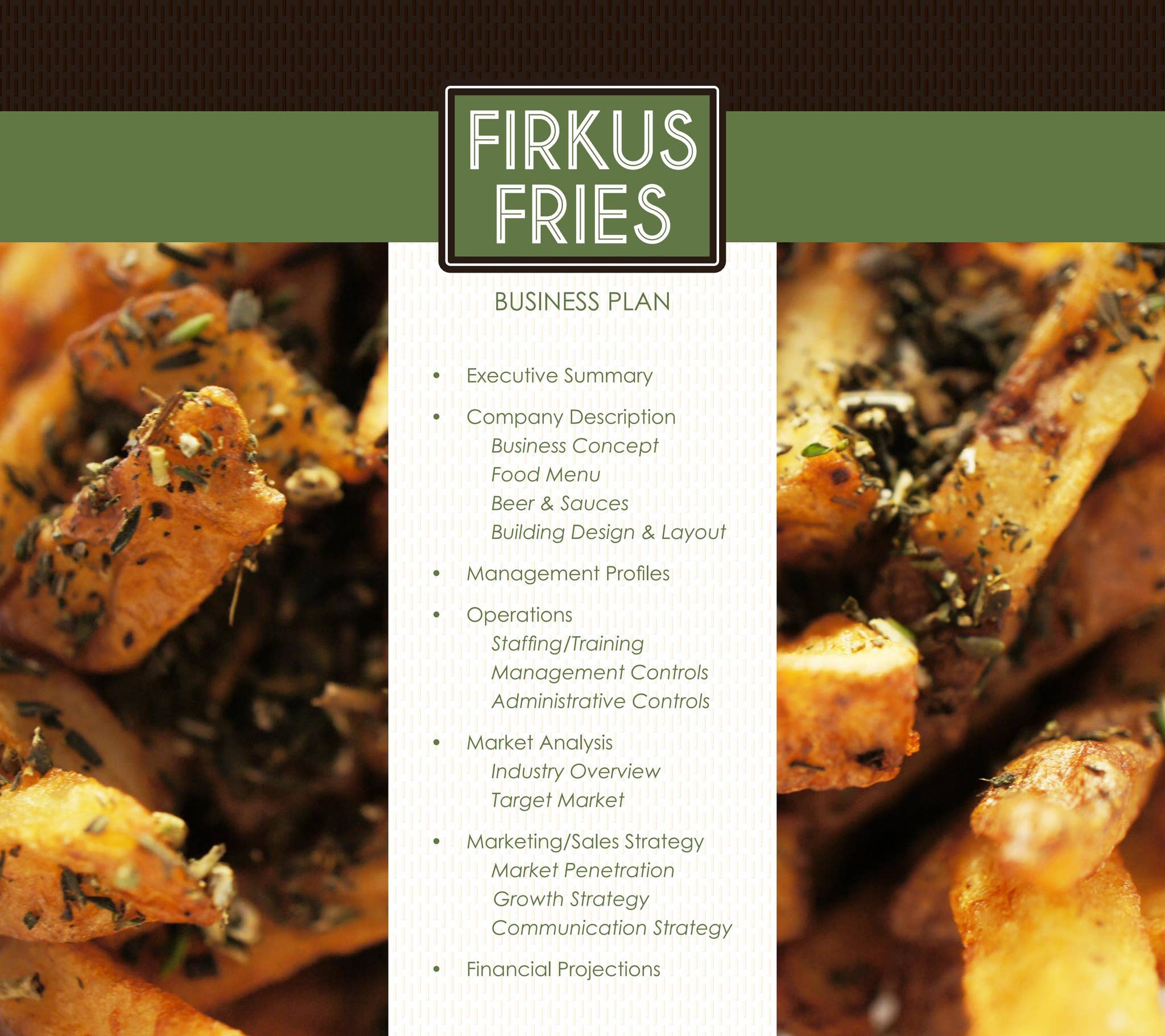 Firkus Fries Business Plan by Holly Carden by Belmont Digital ...