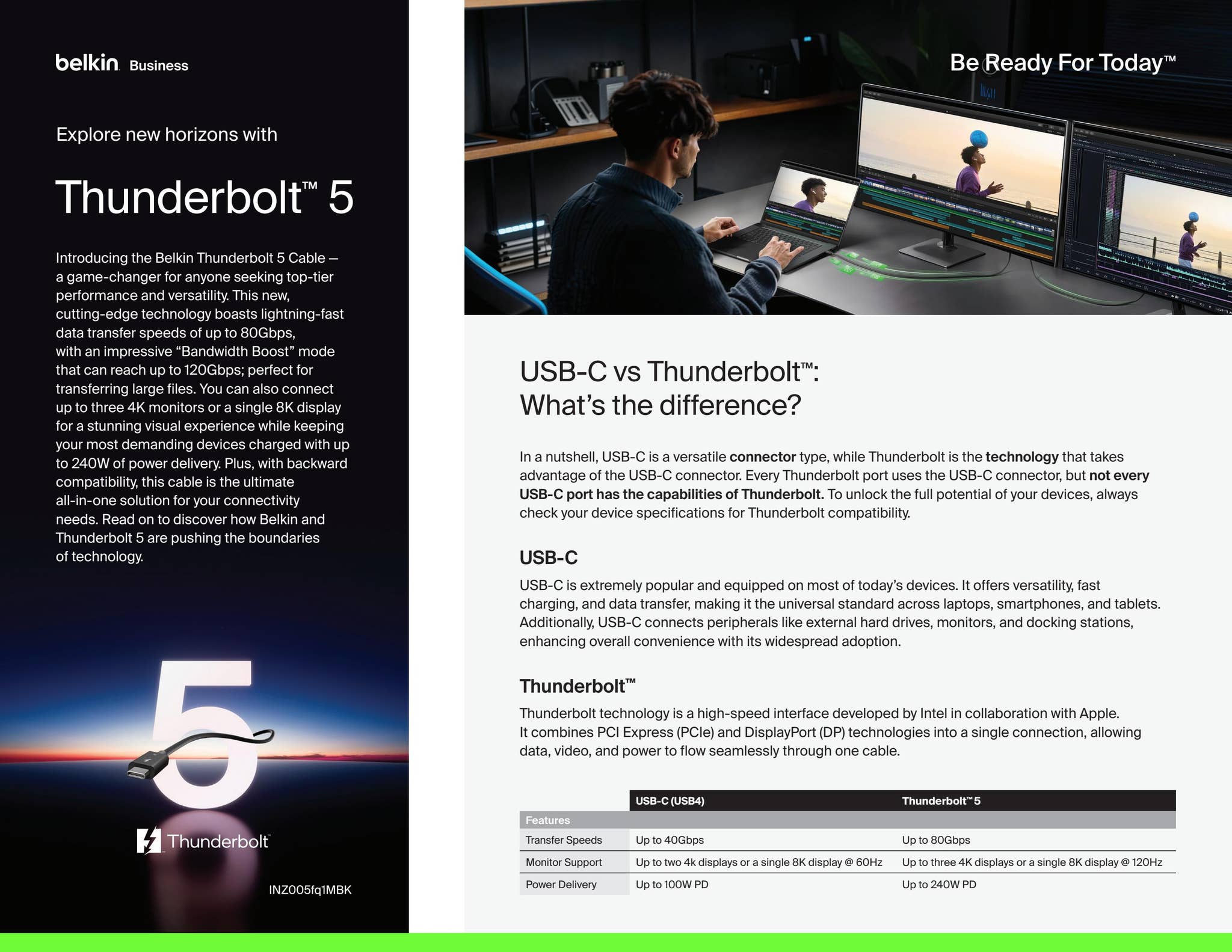 Belkin Thunderbolt 5 Cable Flyer by Belkin - Issuu
