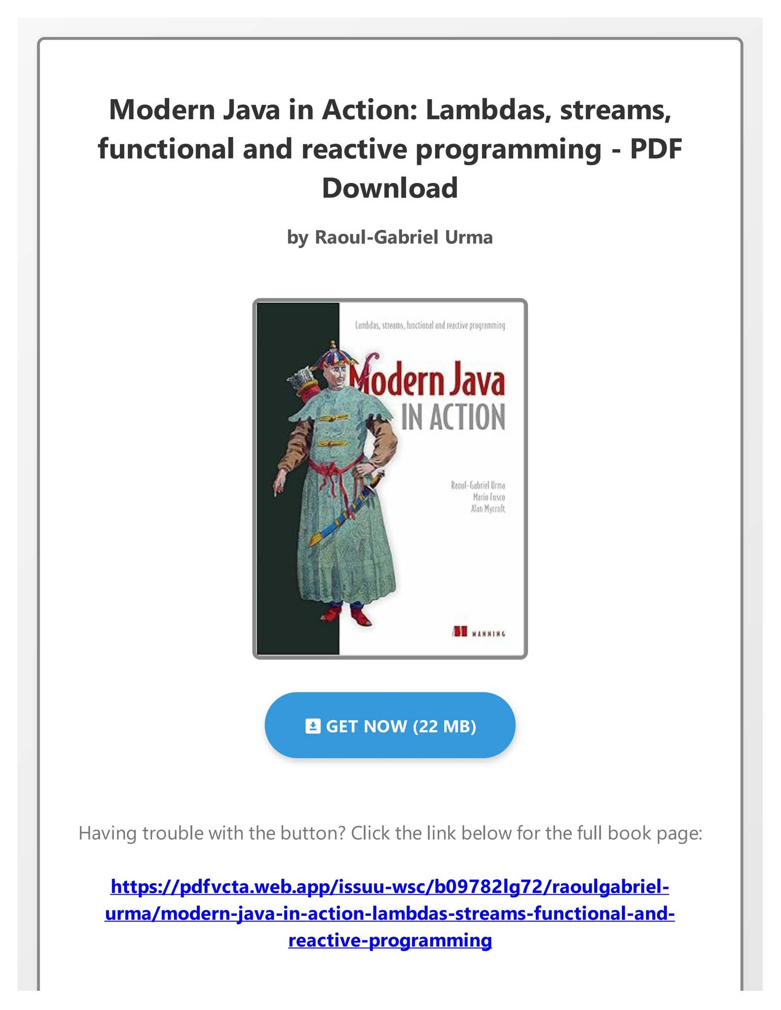 PDF Modern Java in Action: Lambdas, streams, functional and reactive ... PDF Modern Java in Action: Lambdas, streams, functional and reactive ...