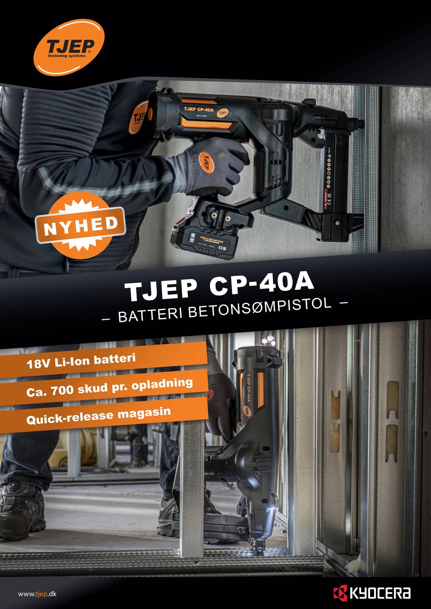 TJEP CP-40A Batteri Betonsømpistol - DK by TJEP - Issuu