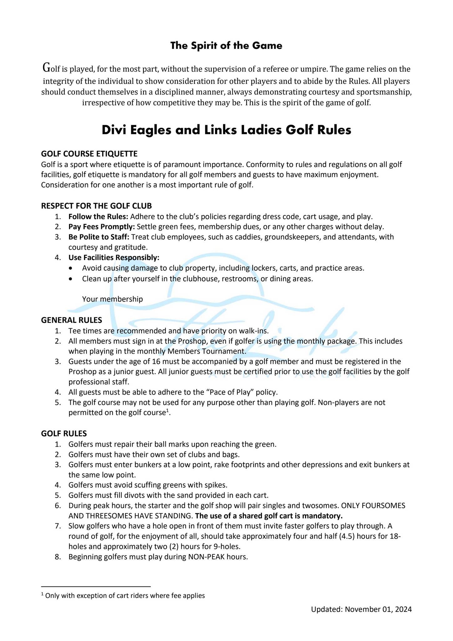 Divi Links Members RULES - 2025 by Divi Resorts - Issuu