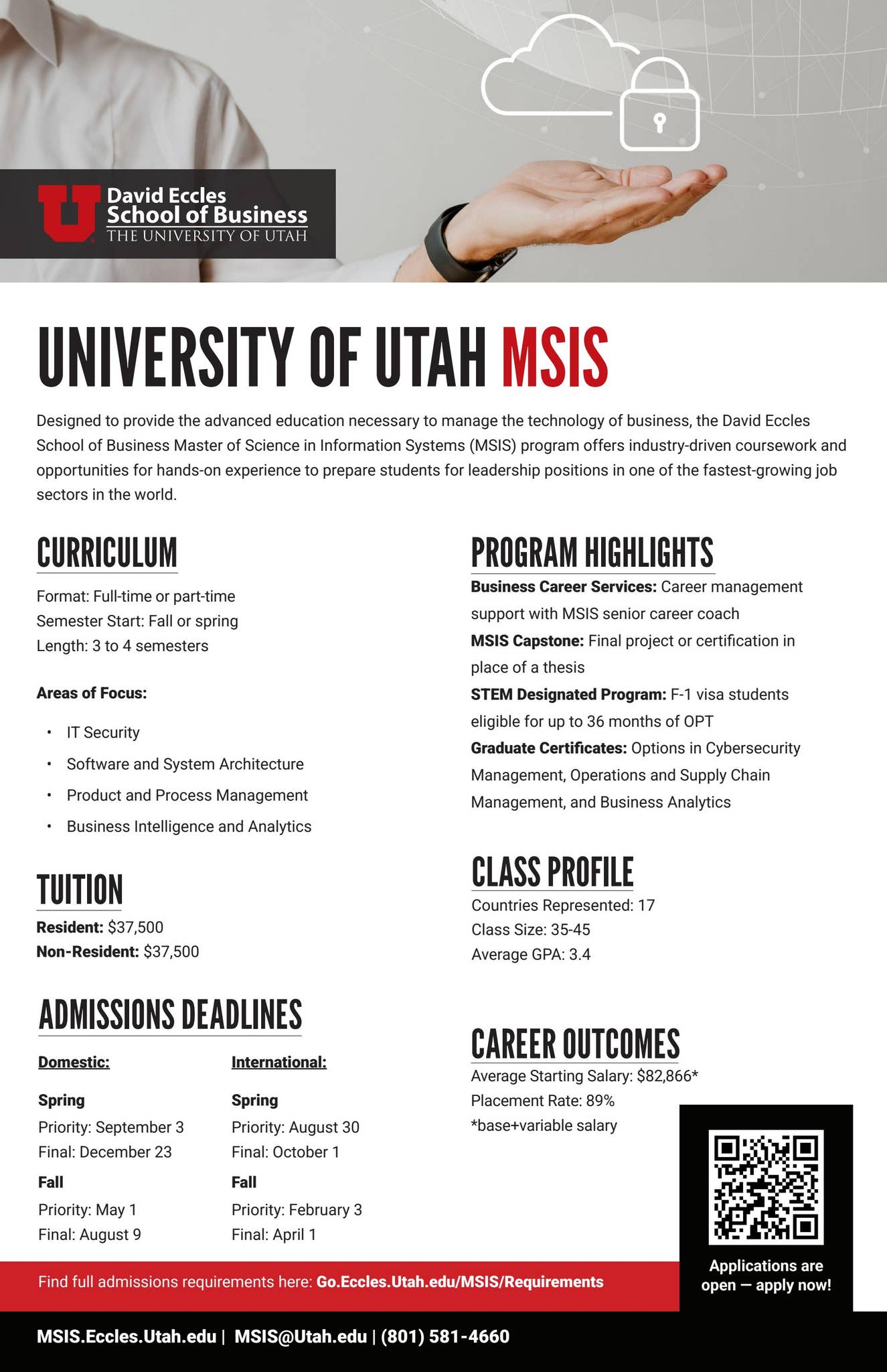 MSIS (International) Half Pager by University of Utah Graduate Programs ...