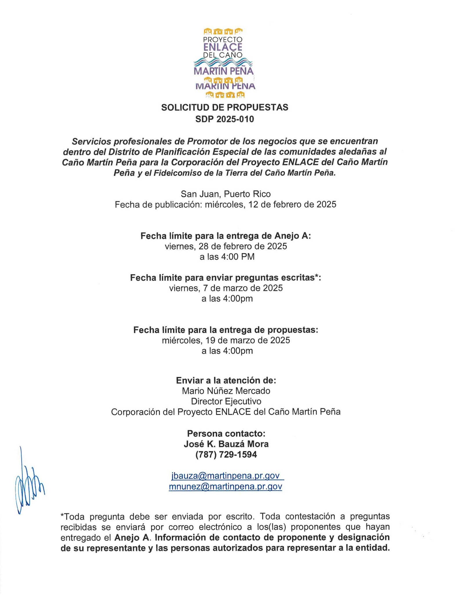 SDP-2025-010 Promotor de negocios que se encuentran dentro del Distrito de Planificación ...