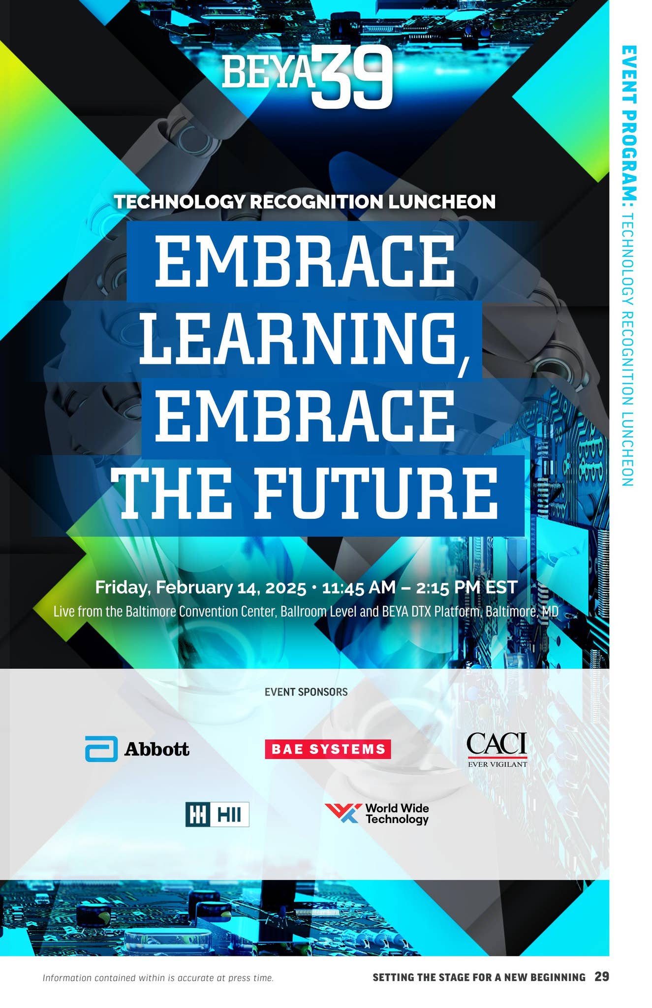 2025 BEYA STEM Conference | Technology Recognition Luncheon Program by ...