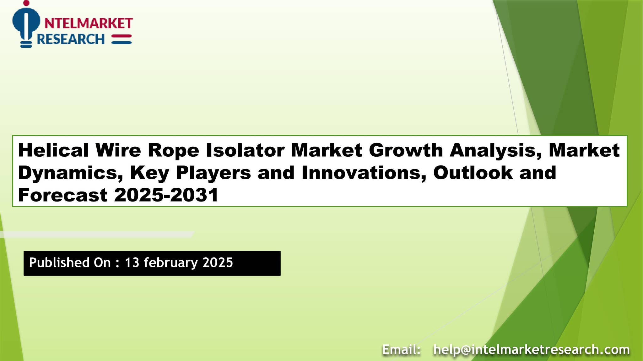 Helical Wire Rope Isolator Market Growth Analysis, Market Dynamics, Key ...