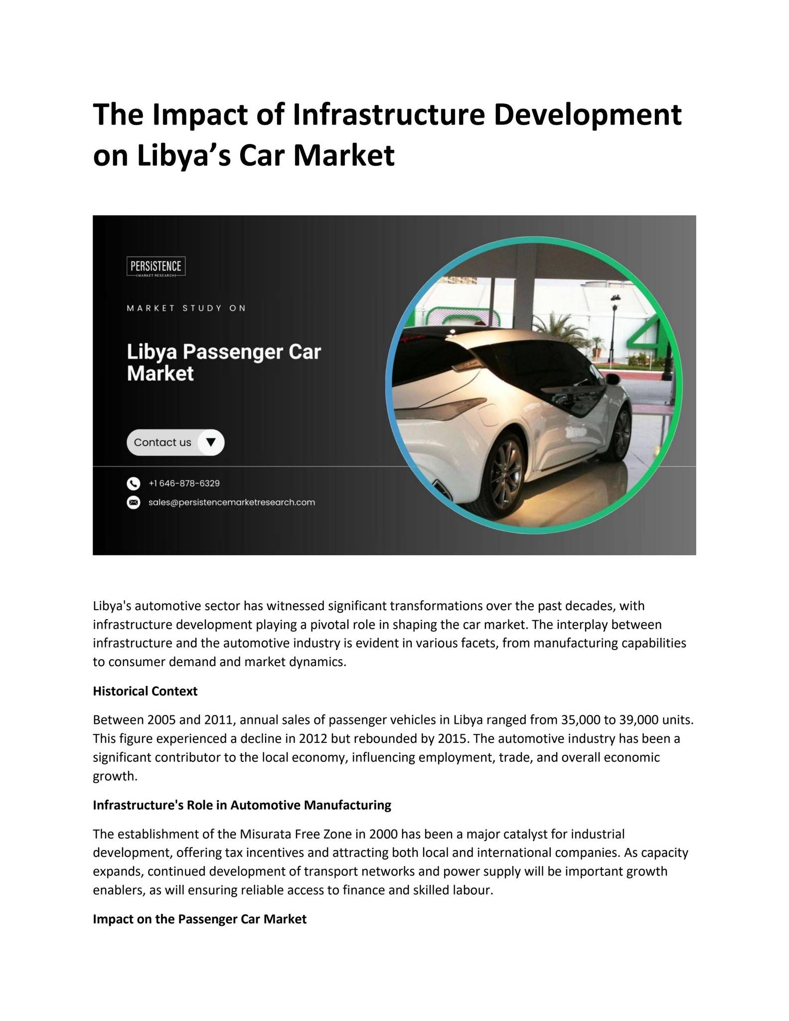 The Impact of Infrastructure Development on Libya’s Car Market by ...