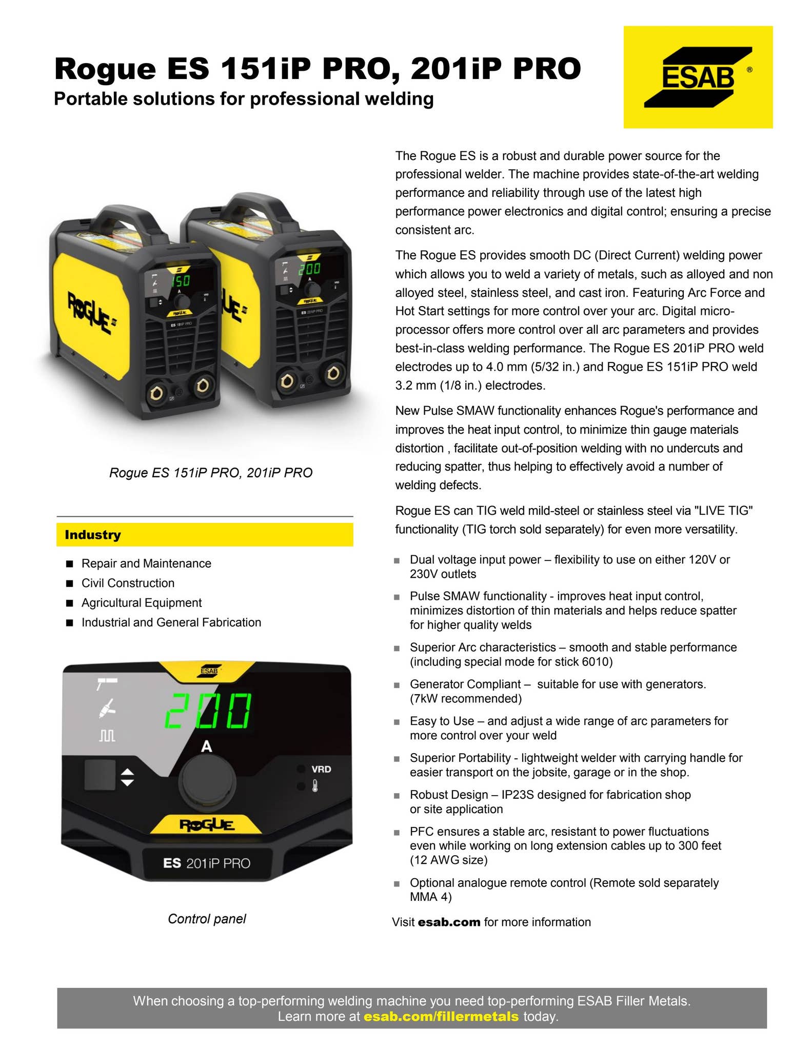 ESAB ES Rogue by United Welding Supplies - Issuu