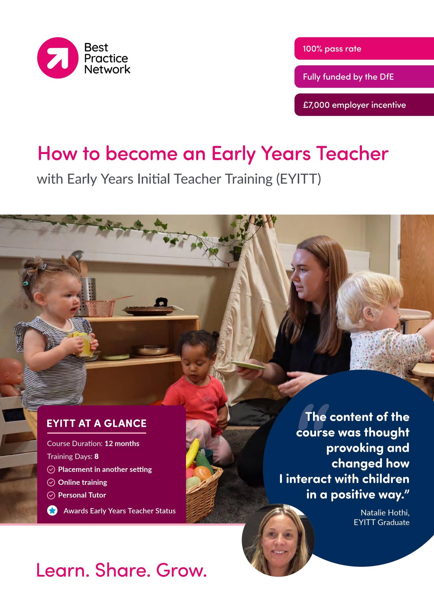 Early Years Initial Teacher Training brochure by Best-Practice-Network - Issuu