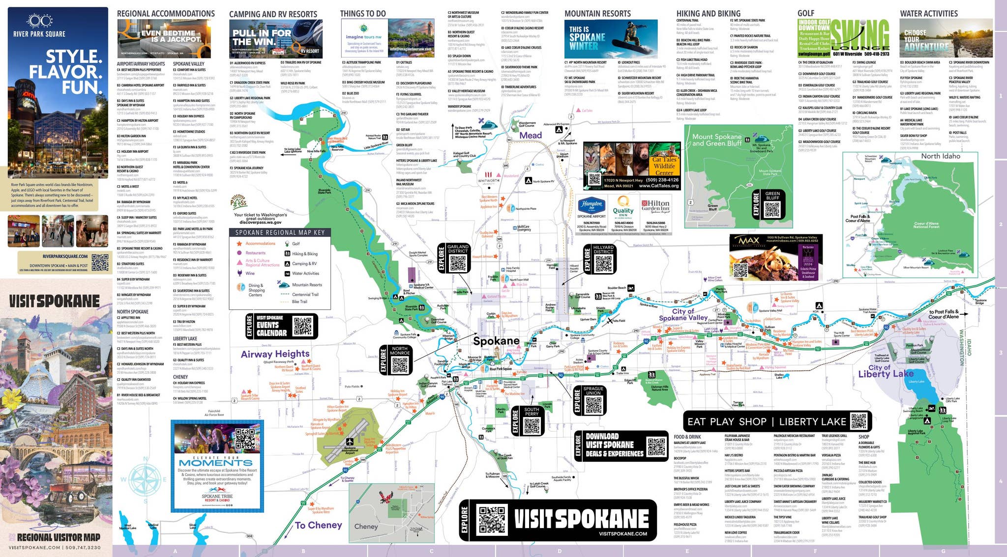 2025 Visit Spokane Regional Visitor Map by Visit Spokane - Issuu
