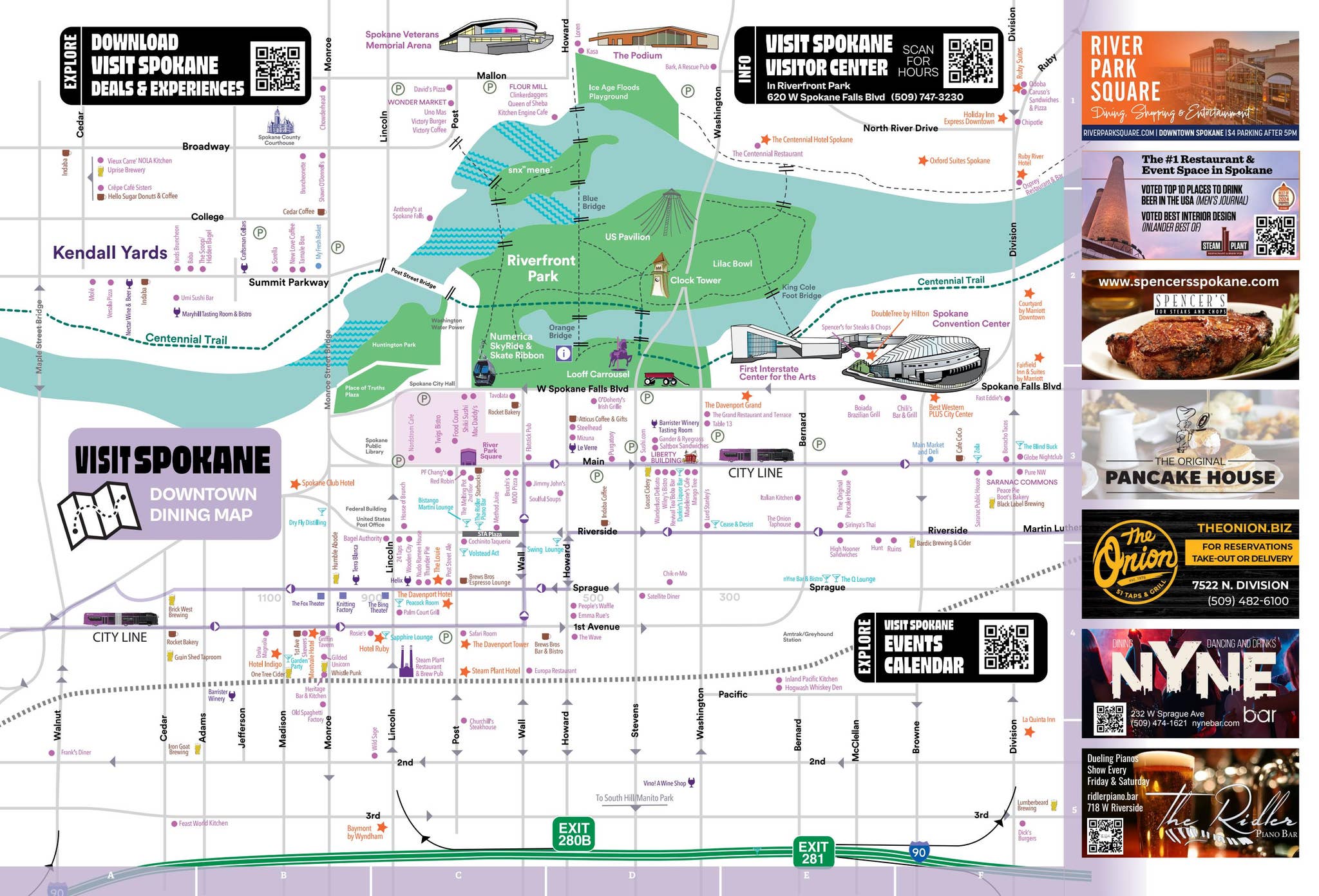 2025 Visit Spokane Downtown Dining Map by Visit Spokane - Issuu