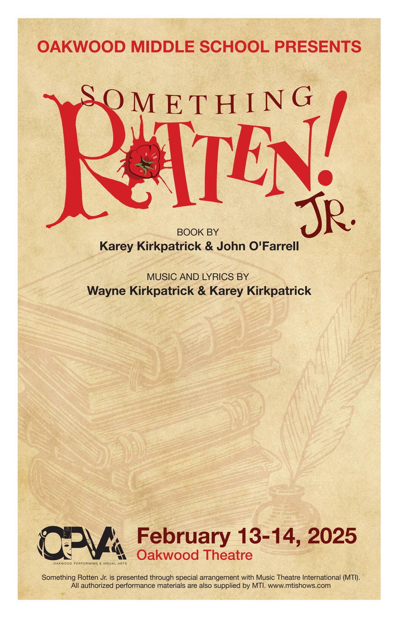 Something Rotten Jr. Program by Oakwood School - Issuu